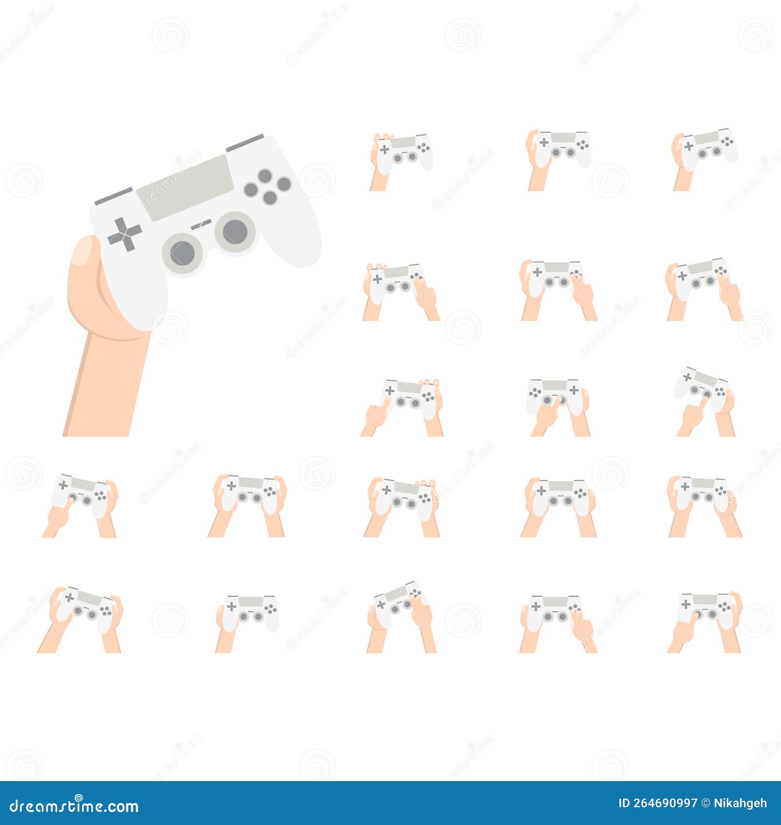 Gamer Hand With Joy Stick Vector. Game Concept. Video Game Console ...