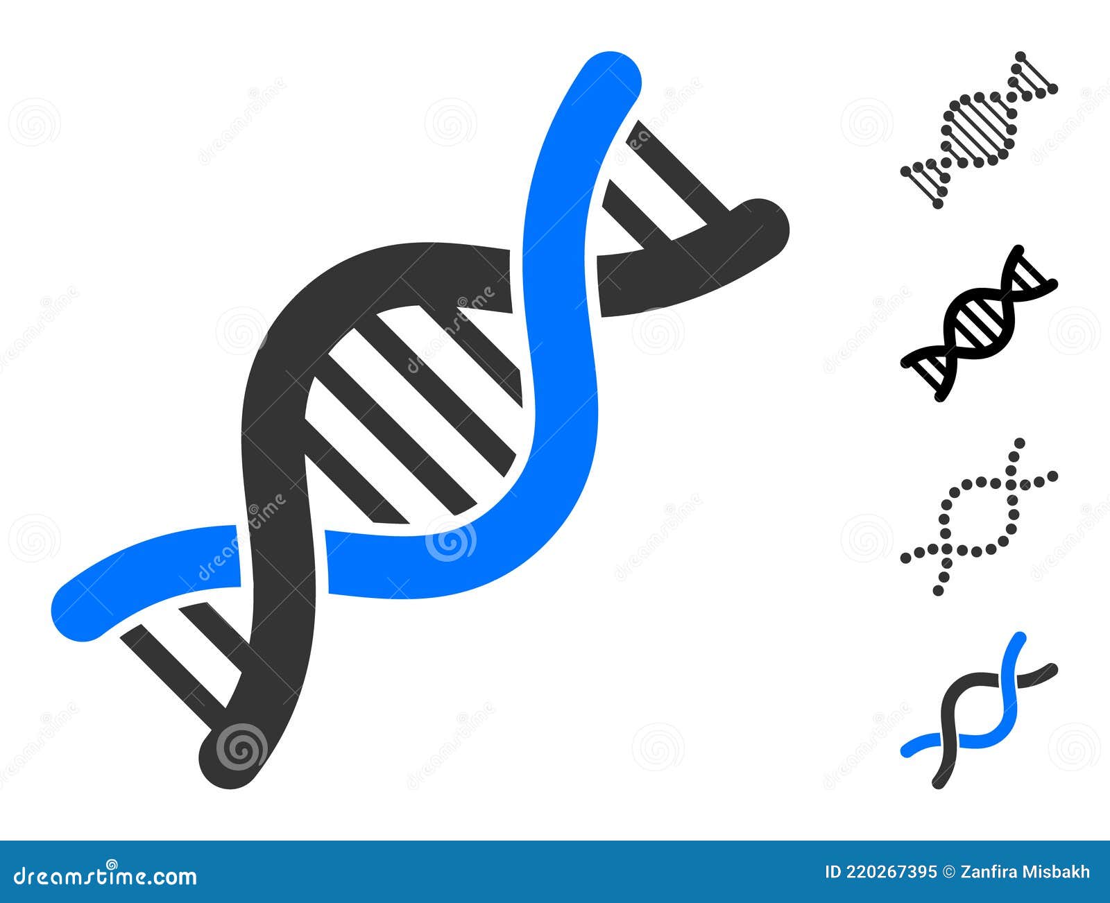 Flat Genetic Molecule Vector Icon Symbol Stock Vector - Illustration of ...