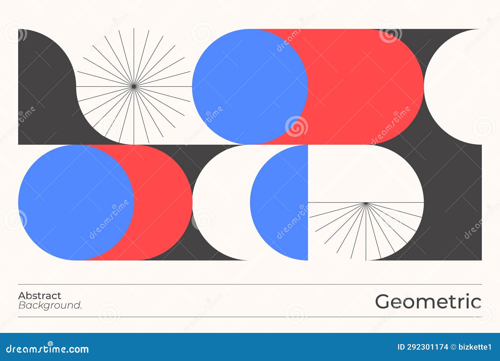 Flat Geometric Poster Vector Design Illustration Stock Illustration - Illustration of minimalism ...