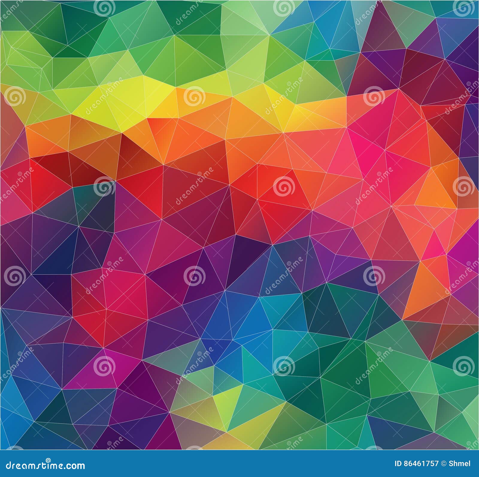 Flat Geometric Triangle Wallpaper Stock Vector - Illustration of light ...