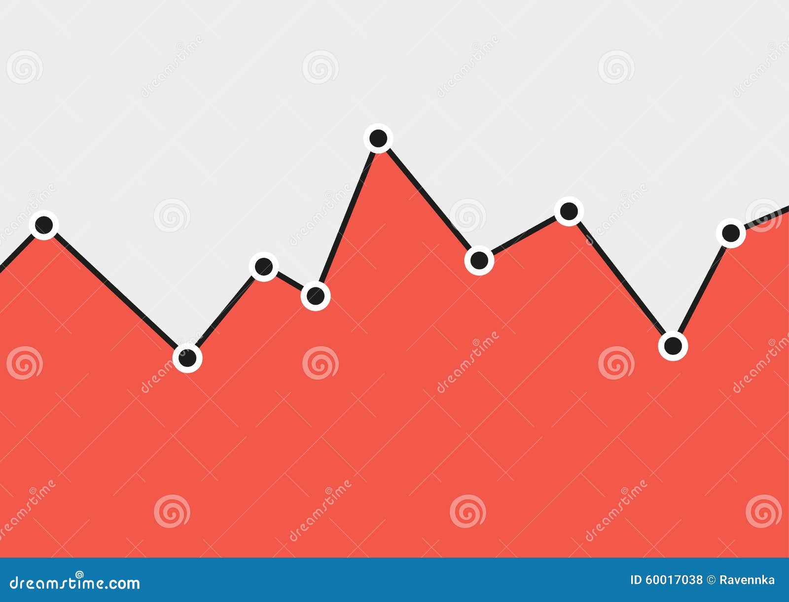 Flat Graph Rising Logo And Visiting Card Template. Busienss Concept ...