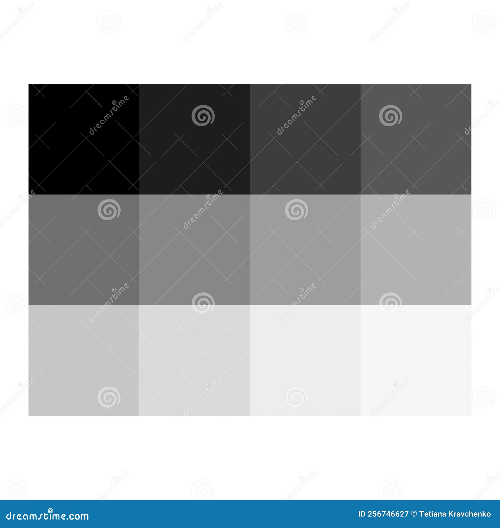 Flat Gray Squares Palette. Space Pattern. Vector Illustration. Stock ...
