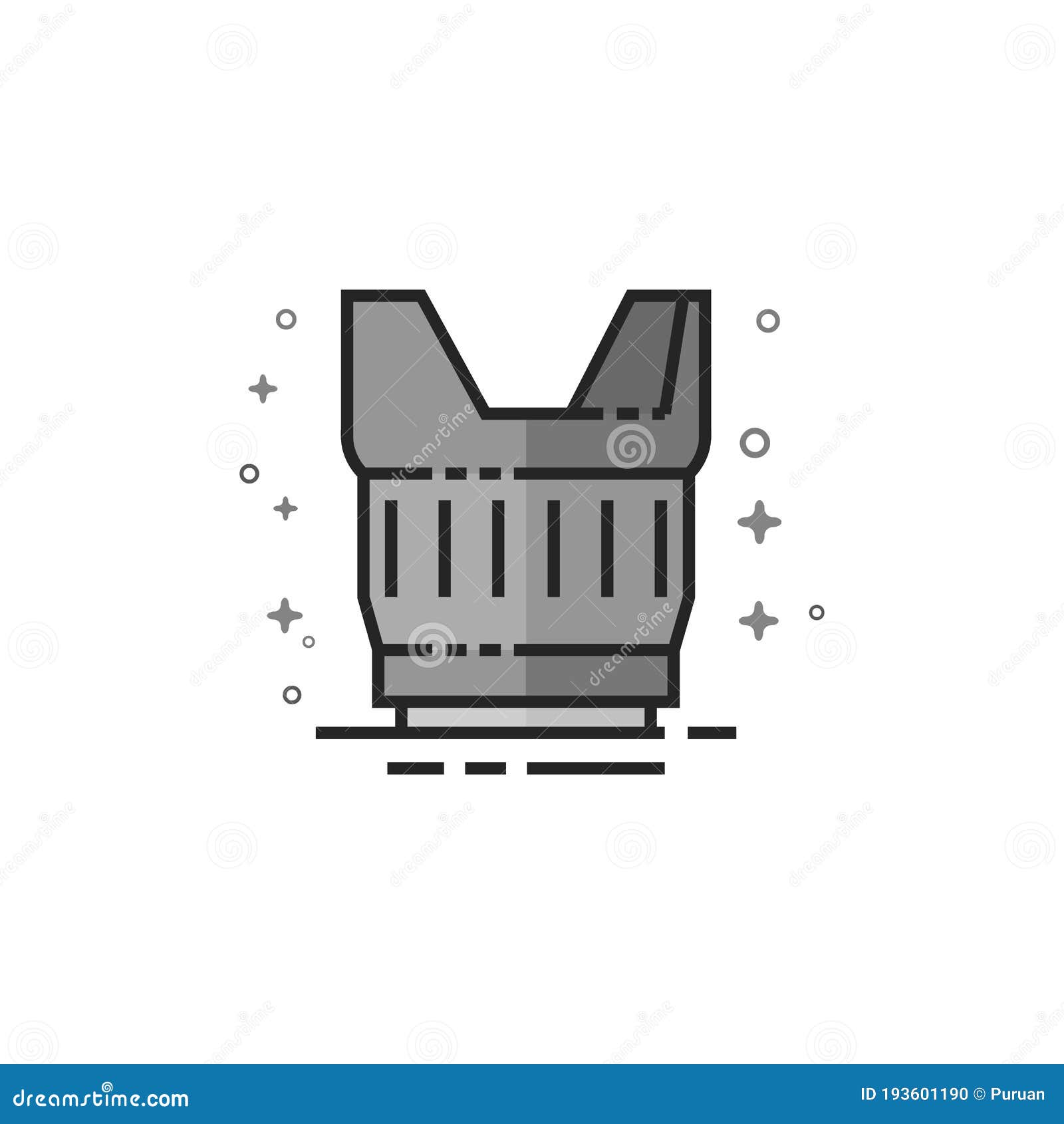 Flat Grayscale Icon - Camera Lens Stock Vector - Illustration of global ...