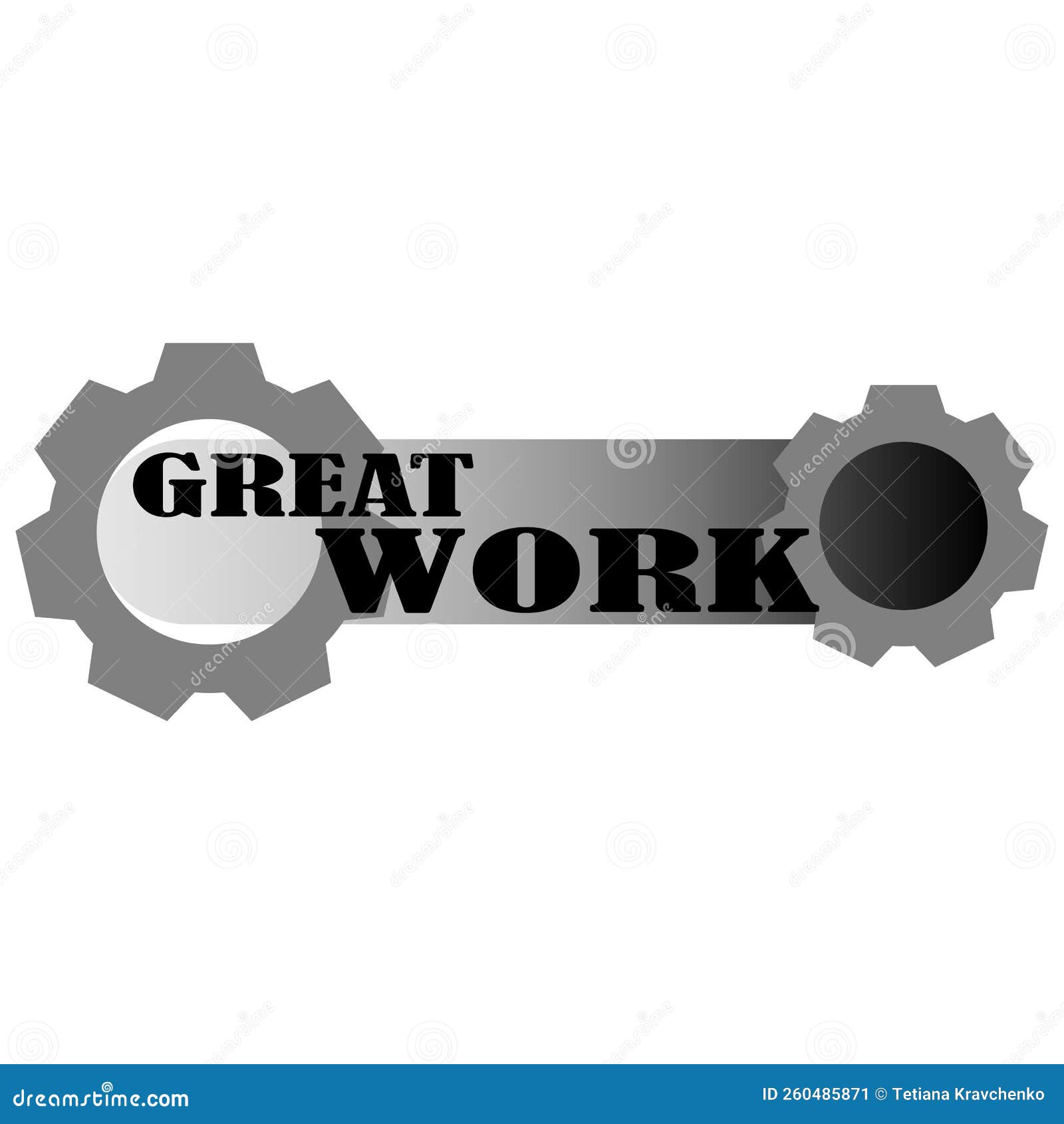 Flat Great Work Gear. Teamwork Concept. Vector Illustration. Stock ...