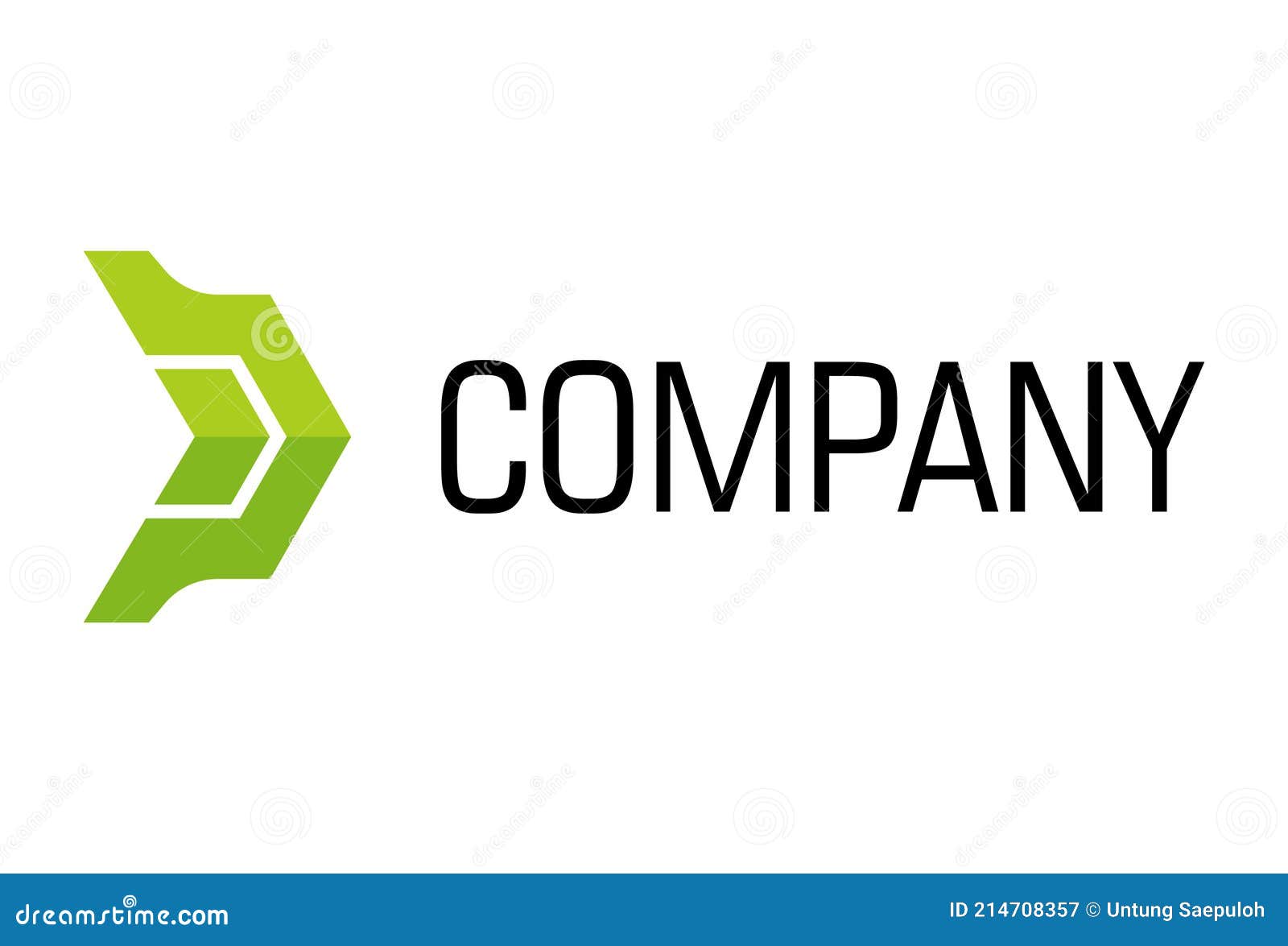 Green Color Abstract Techno Shape Logo Design Stock Vector ...