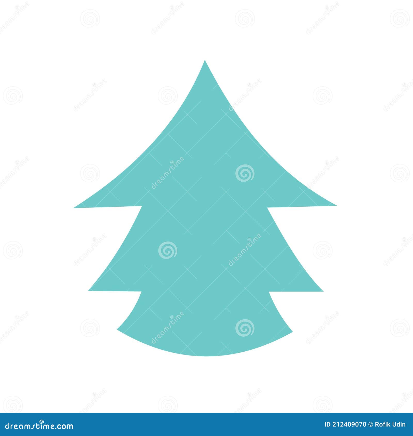 Flat Green Spruce Leaf Tree Logo Design Template Design Editable Stock ...