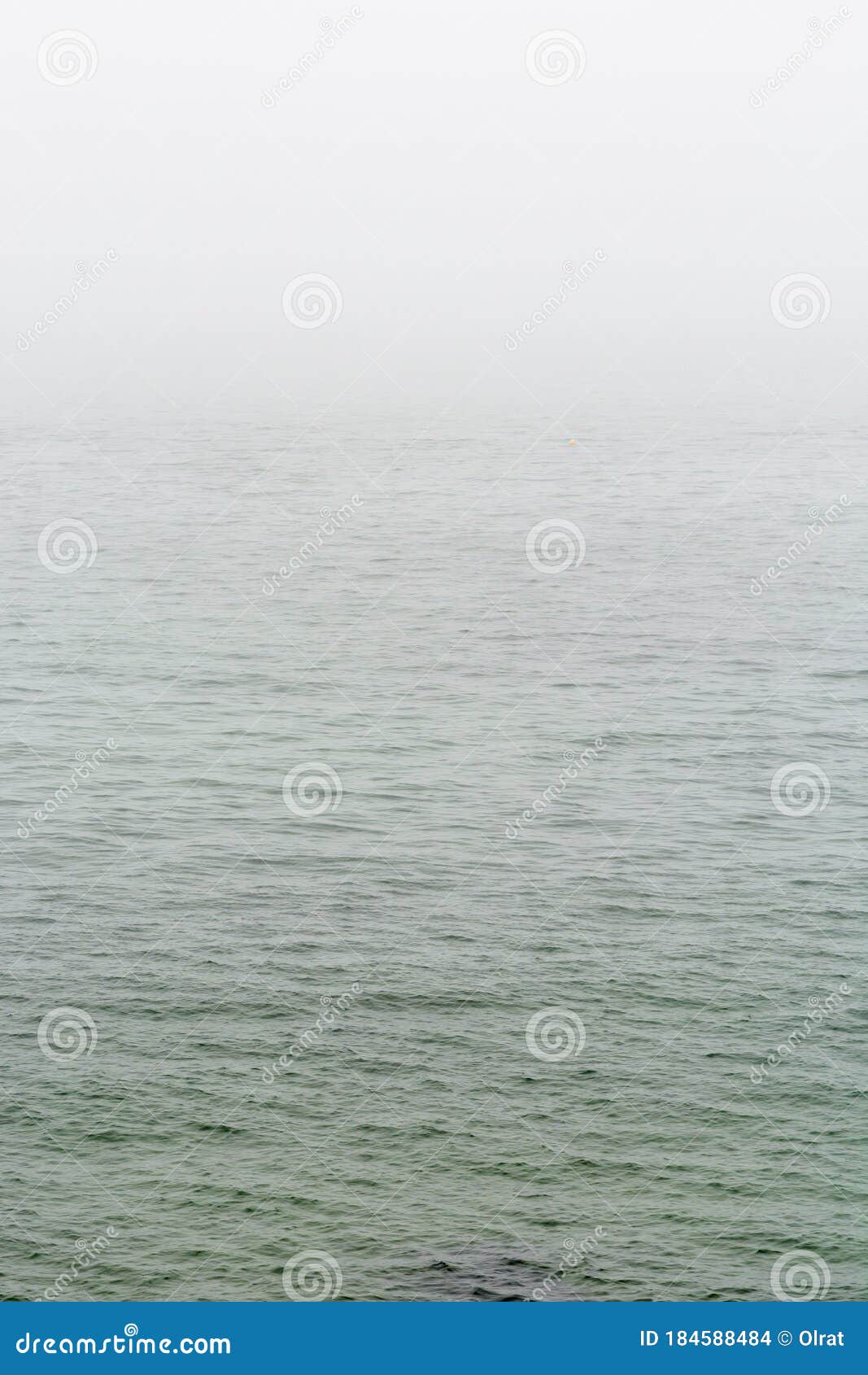 Flat Grey Sea with Wavelets in the Fog Stock Photo - Image of poor ...