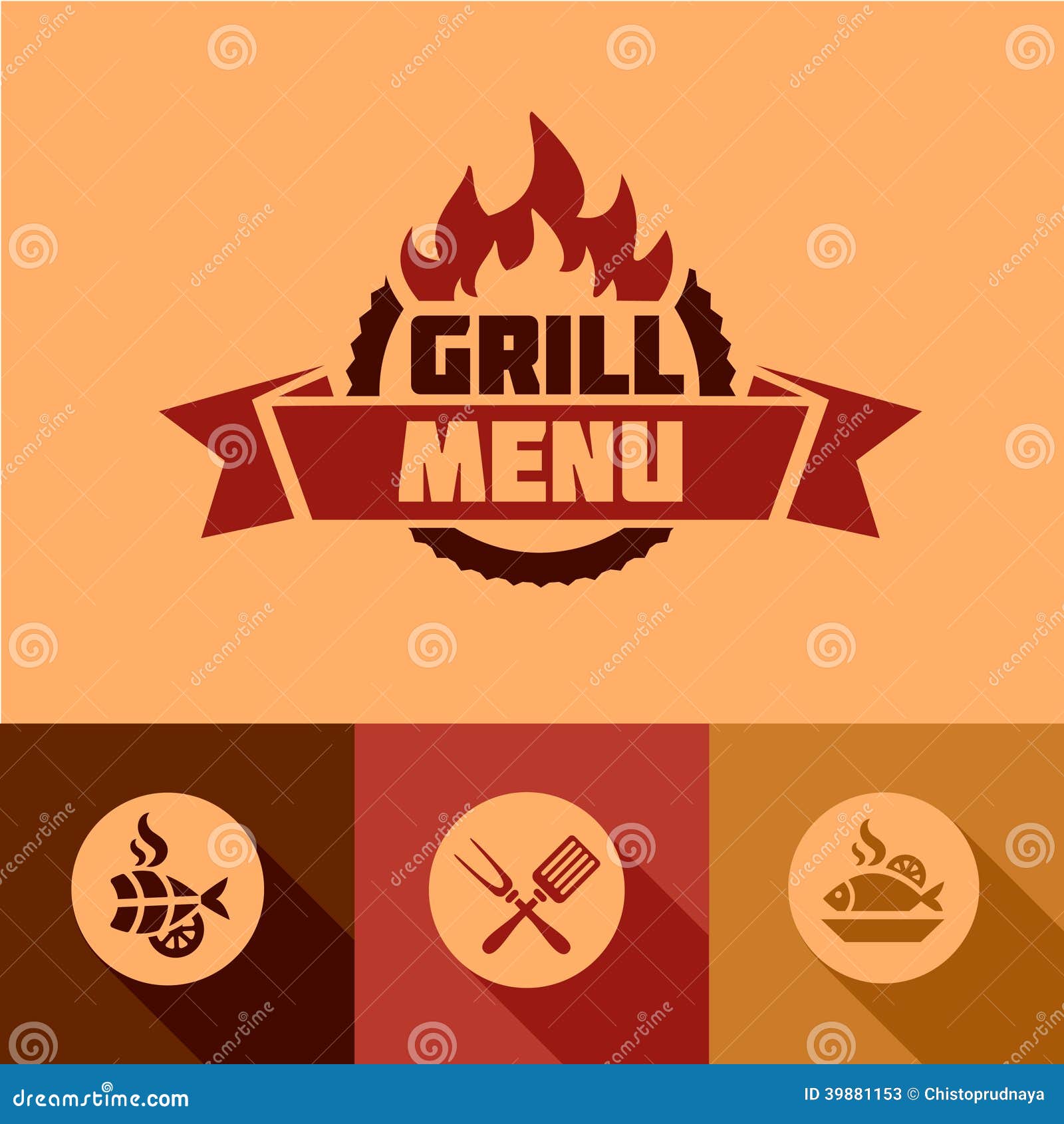 Grill BBq Menu Template On Chalkboard. Cafe Poster Background, Food ...