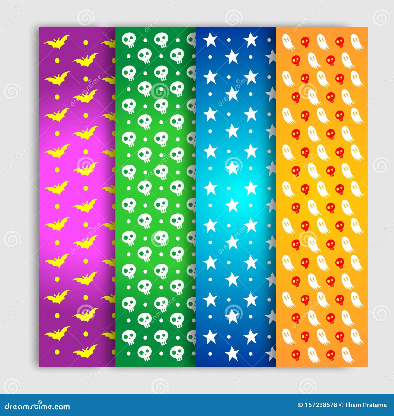 Flat Halloween Patern Backgrounds Royalty-Free Stock Image ...