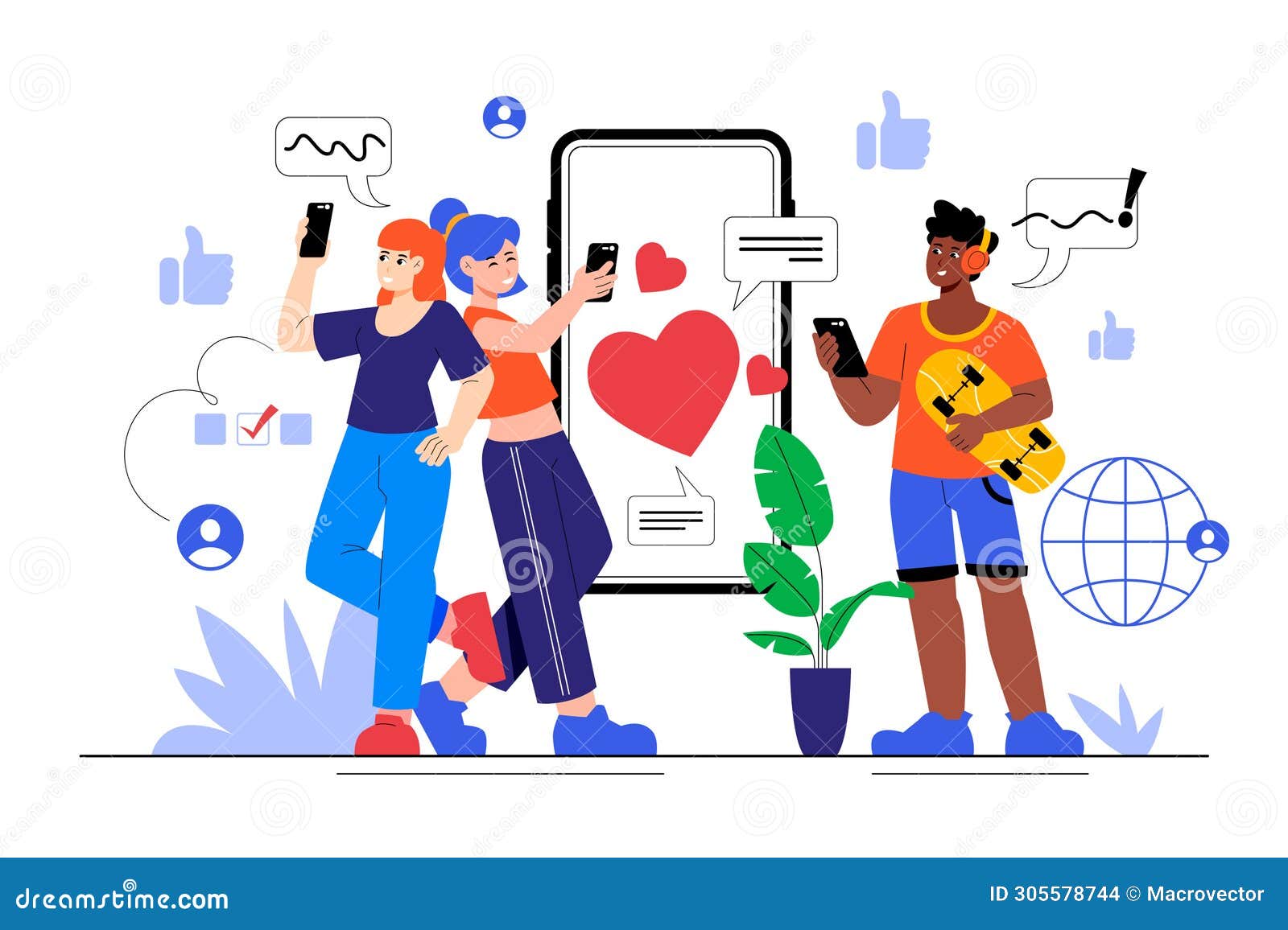 Generation Alpha Vector Illustration. Tiny Persons After Millennial ...