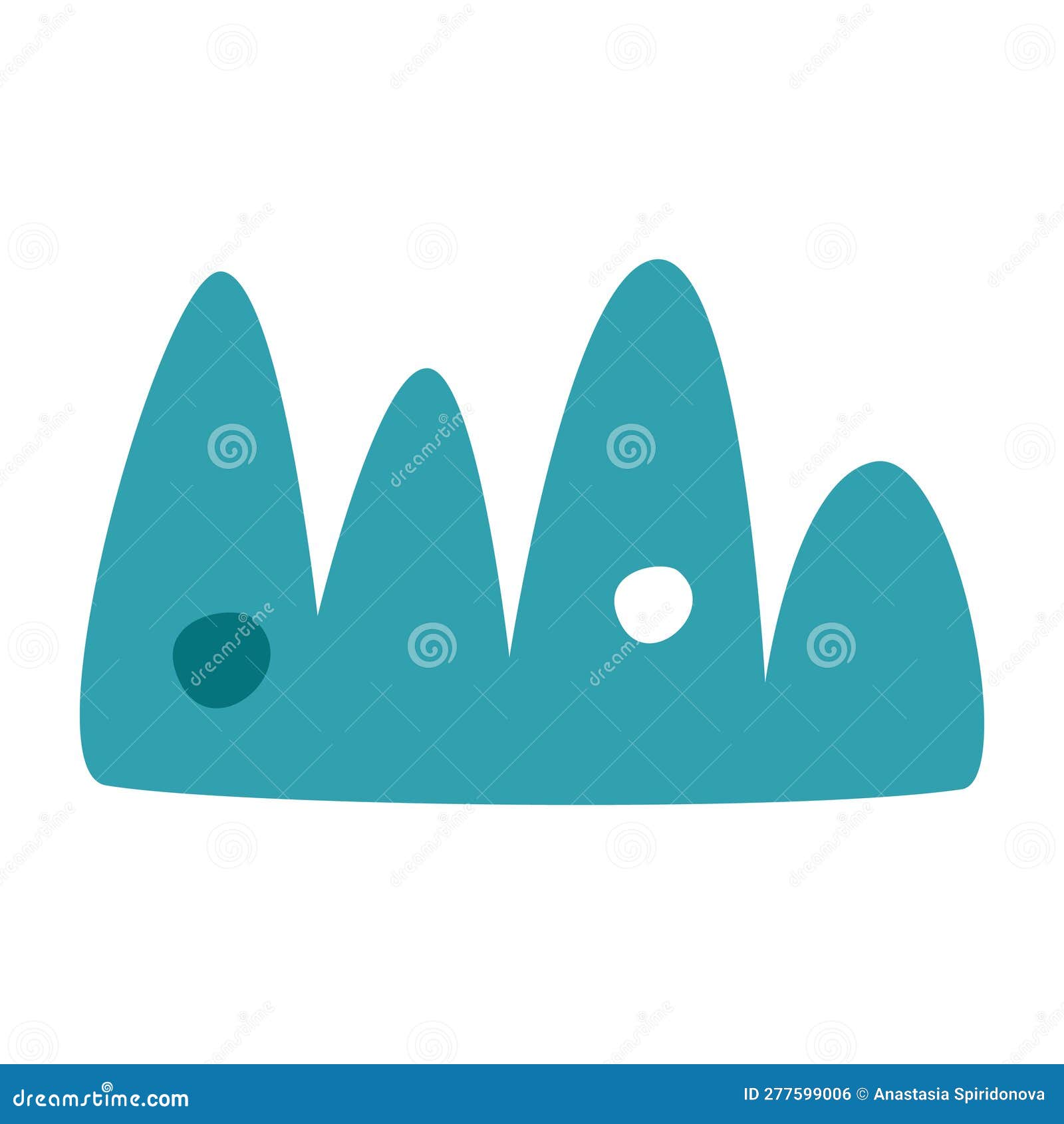 Flat Hand Drawn Vector Illustration of Grass Stock Vector ...