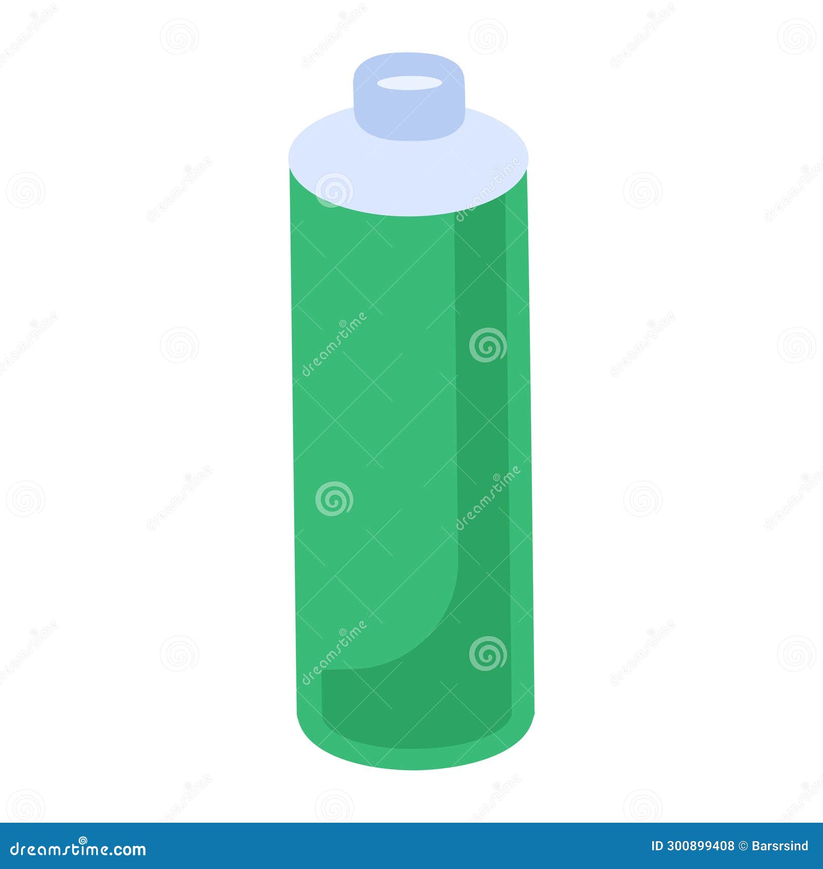 Flat Hazardous Waste Green Can Hazard Liquid Icon Stock Vector ...