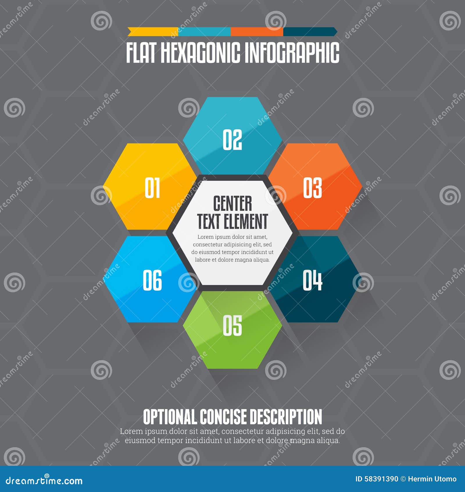 Hexagon Infographic Vector Illustration | CartoonDealer.com #46264262