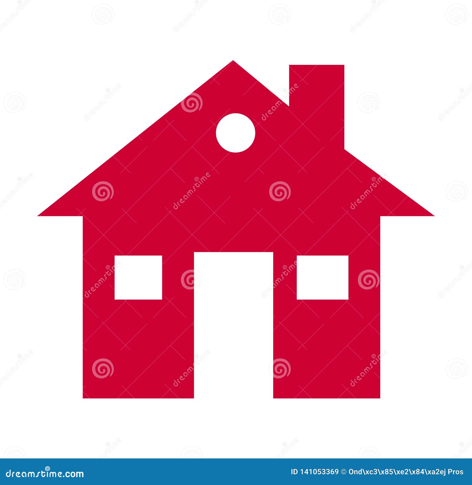 Flat House Icon , Home Symbol, Button for Web. Modern Vector Stock ...