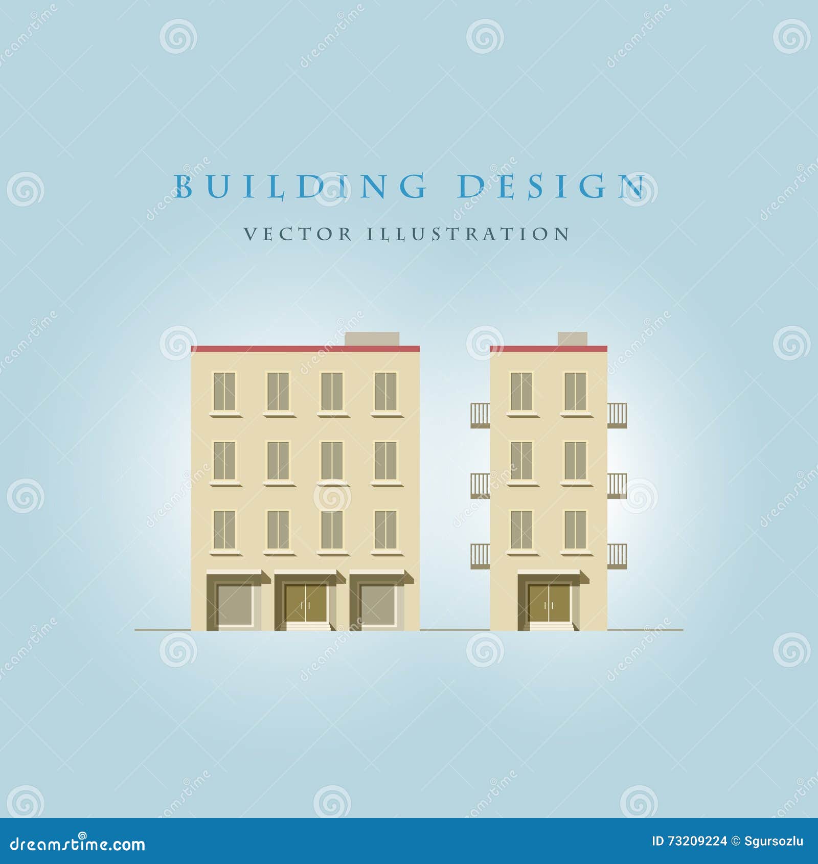 Flat house illustration stock vector. Illustration of estate - 73209224