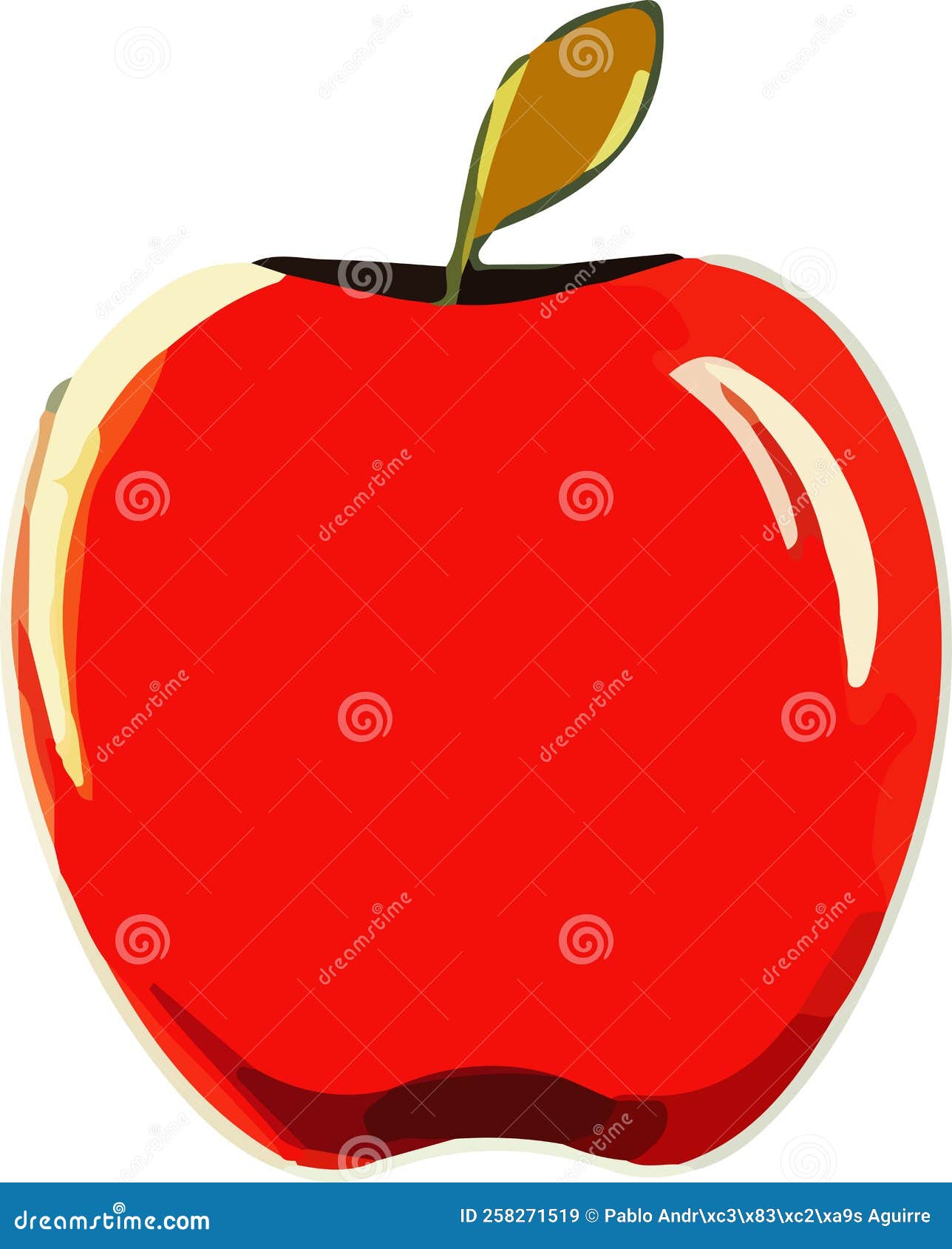 Flat Icon Apple Isolated on White Background. Fruit Icon. Stock Vector ...