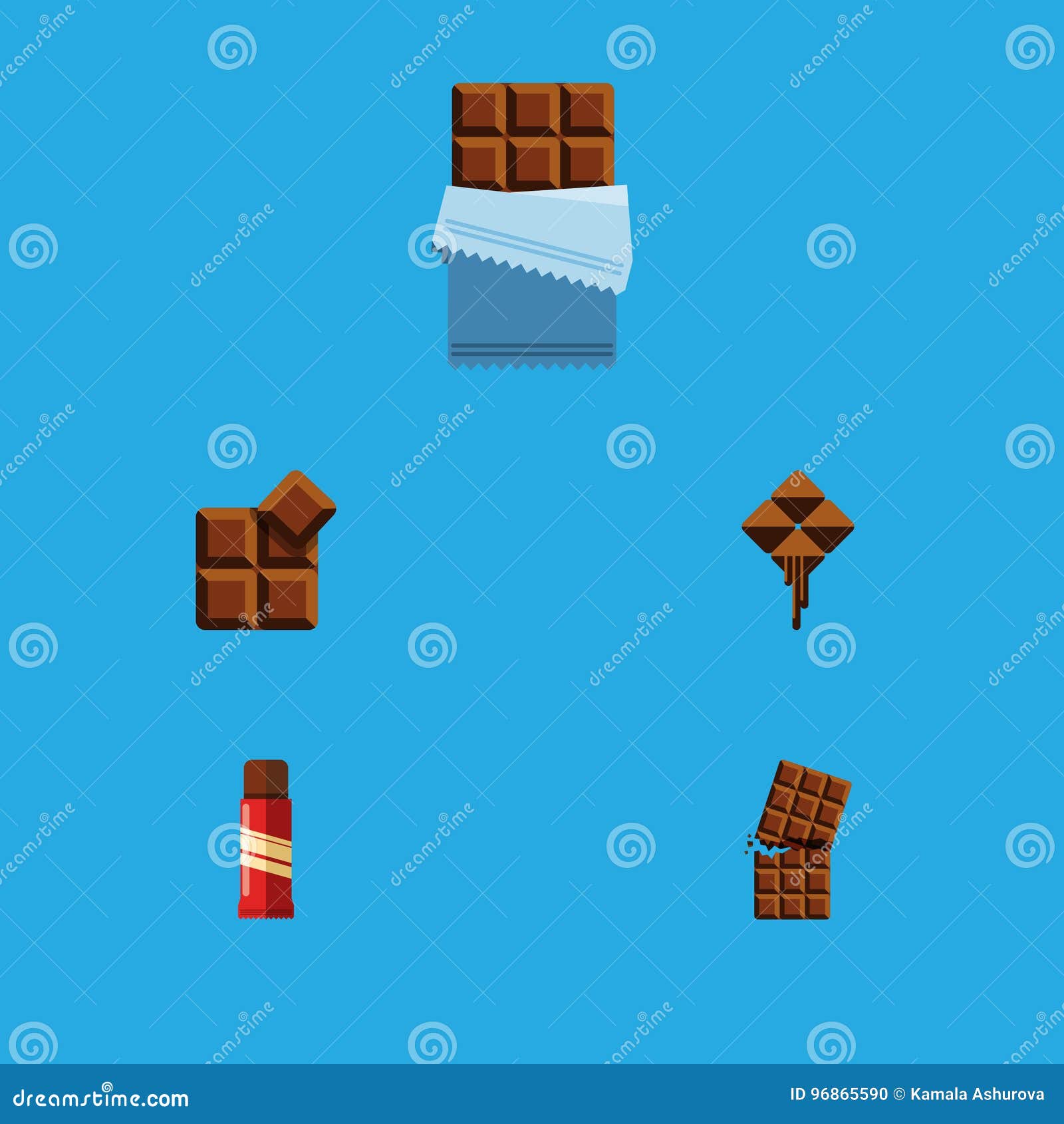 Flat Icon Bitter Set of Cocoa, Bitter, Delicious and Other Vector ...