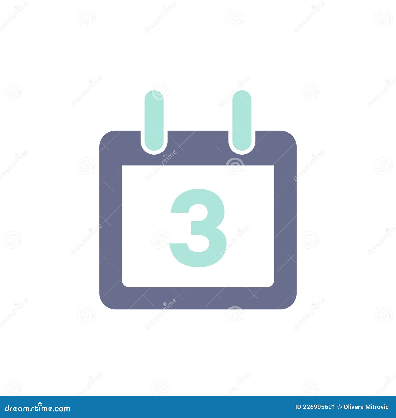 Flat icon calendar stock vector. Illustration of modern - 226995691