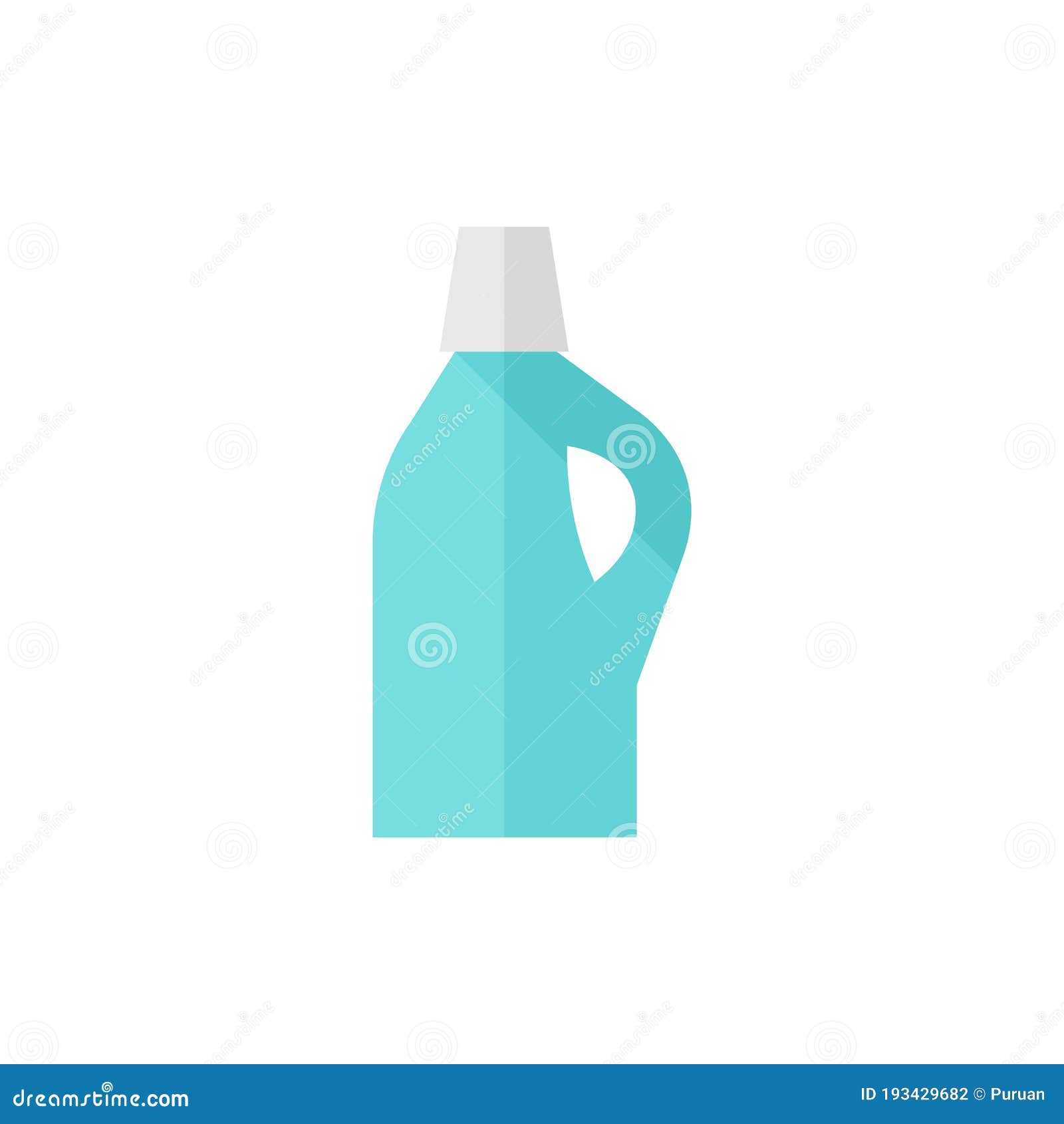 Flat Icon - Detergent Bottle Stock Vector - Illustration of cleaner ...