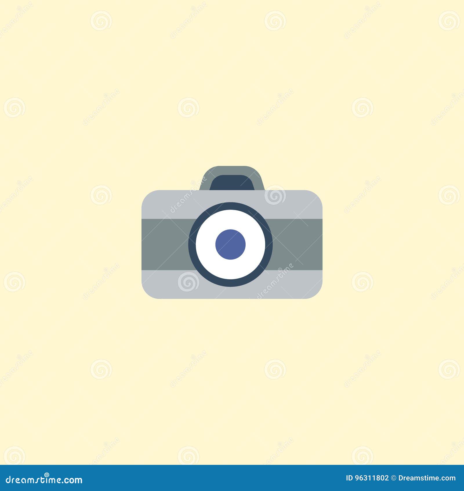 Flat Icon Dslr Camera Element. Vector Illustration of Flat Icon Photo ...