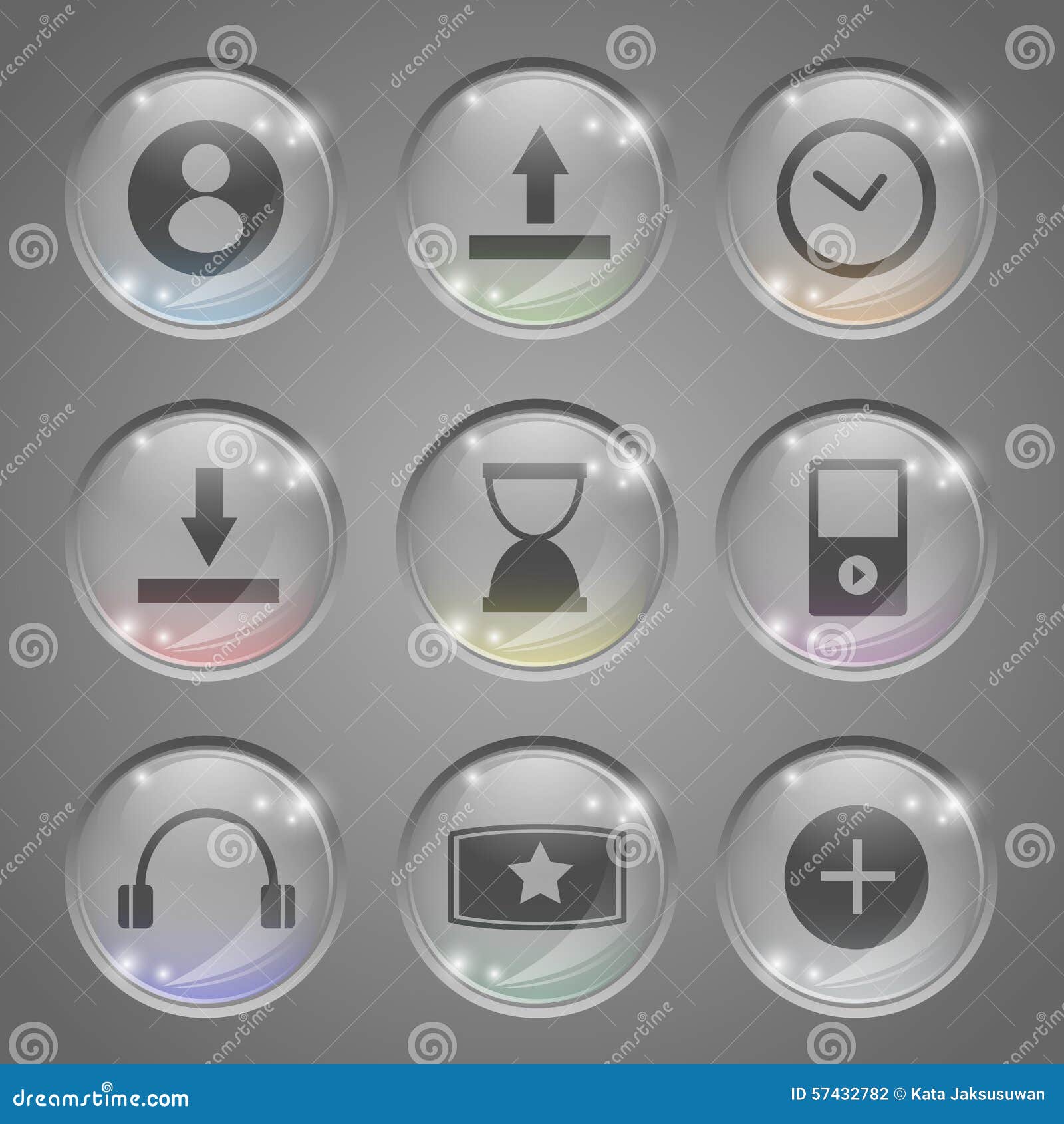 Flat Icon on Element Set 3 stock vector. Illustration of interface ...