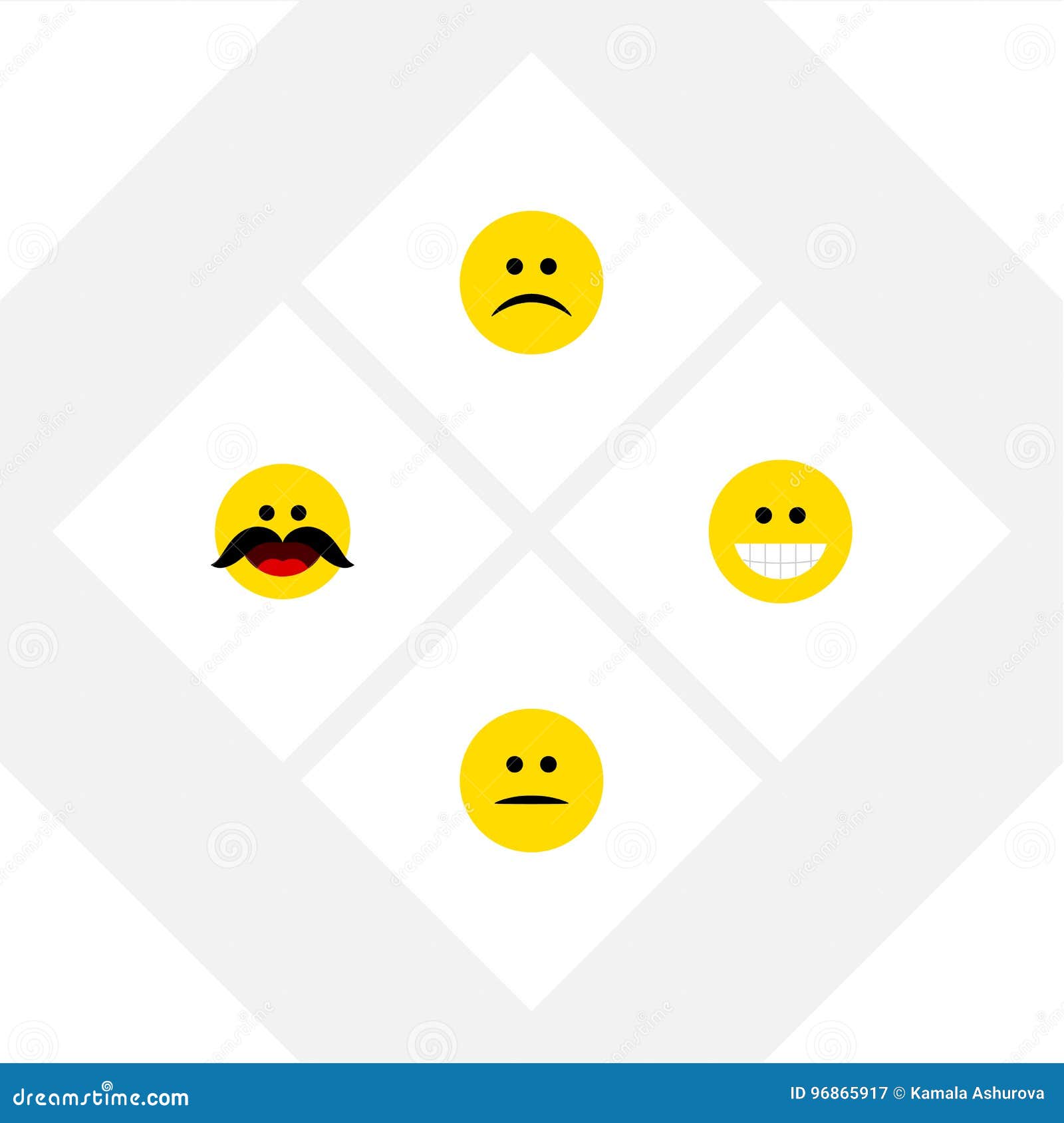 Flat Icon Face Set of Cheerful, Grin, Displeased and Other Vector ... Flat Icon Face Set of Cheerful, Grin, Displeased and Other Vector ...