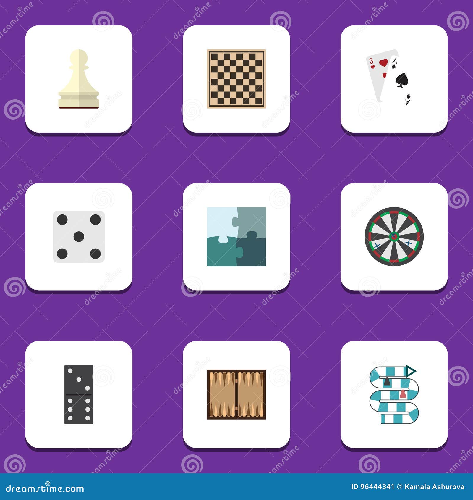 Flat Icon Games Set of Arrow, Chess Table, Pawn and Other Vector ...