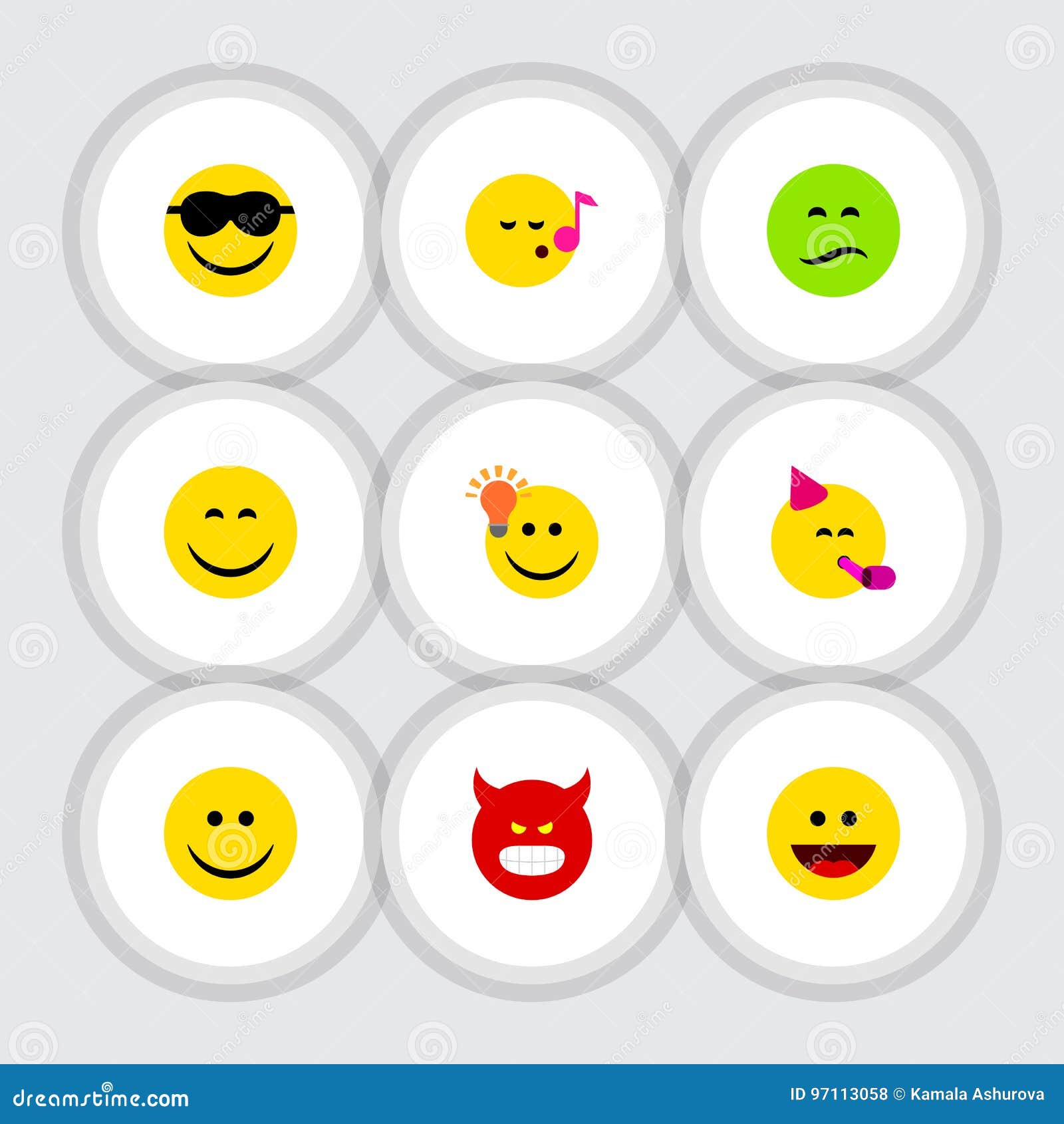 Frown And Smile As Different Choices In Life - Pictured As Words Frown ...