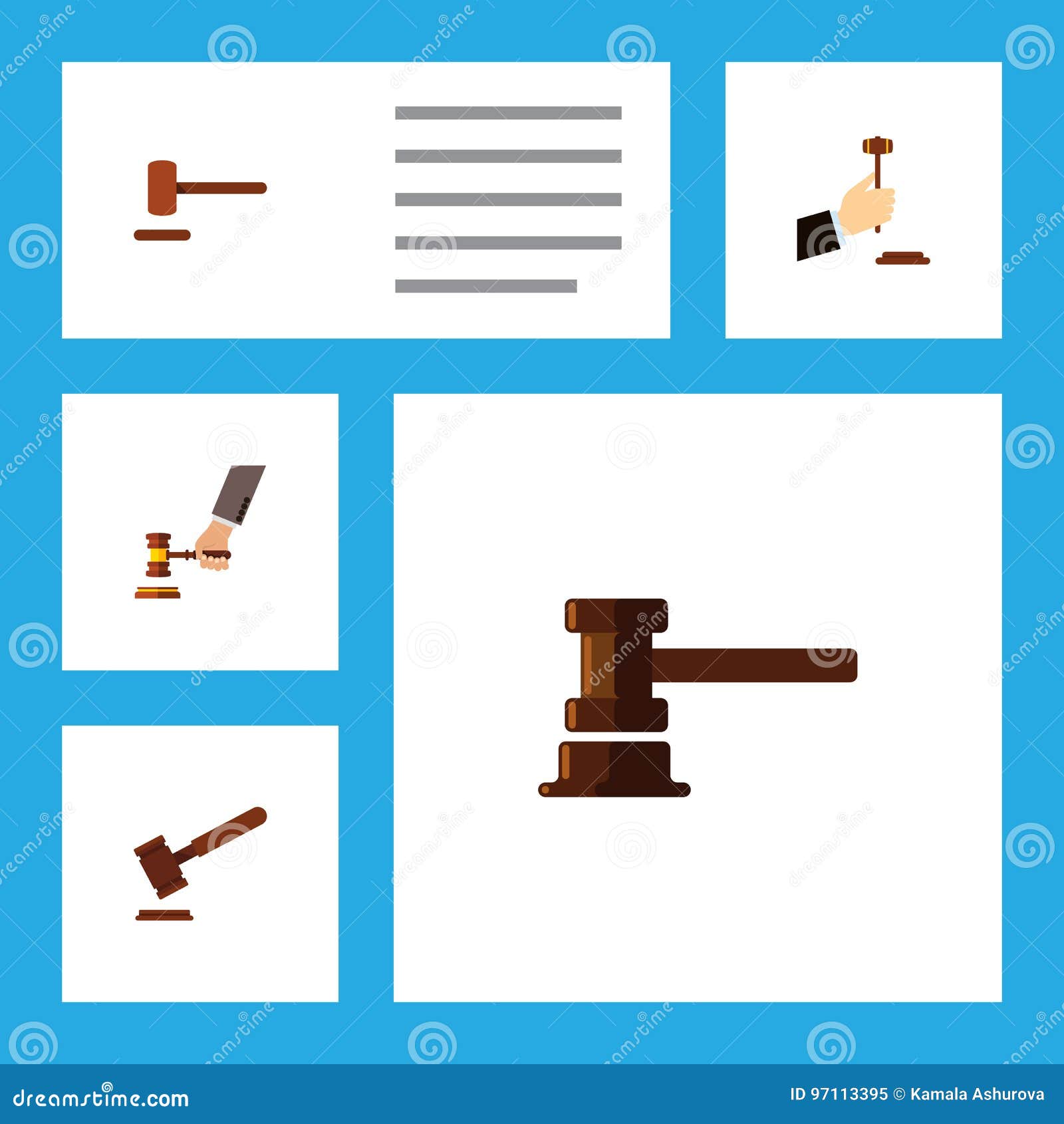 Flat Icon Lawyer Set of Government Building Stock Vector - Illustration ...