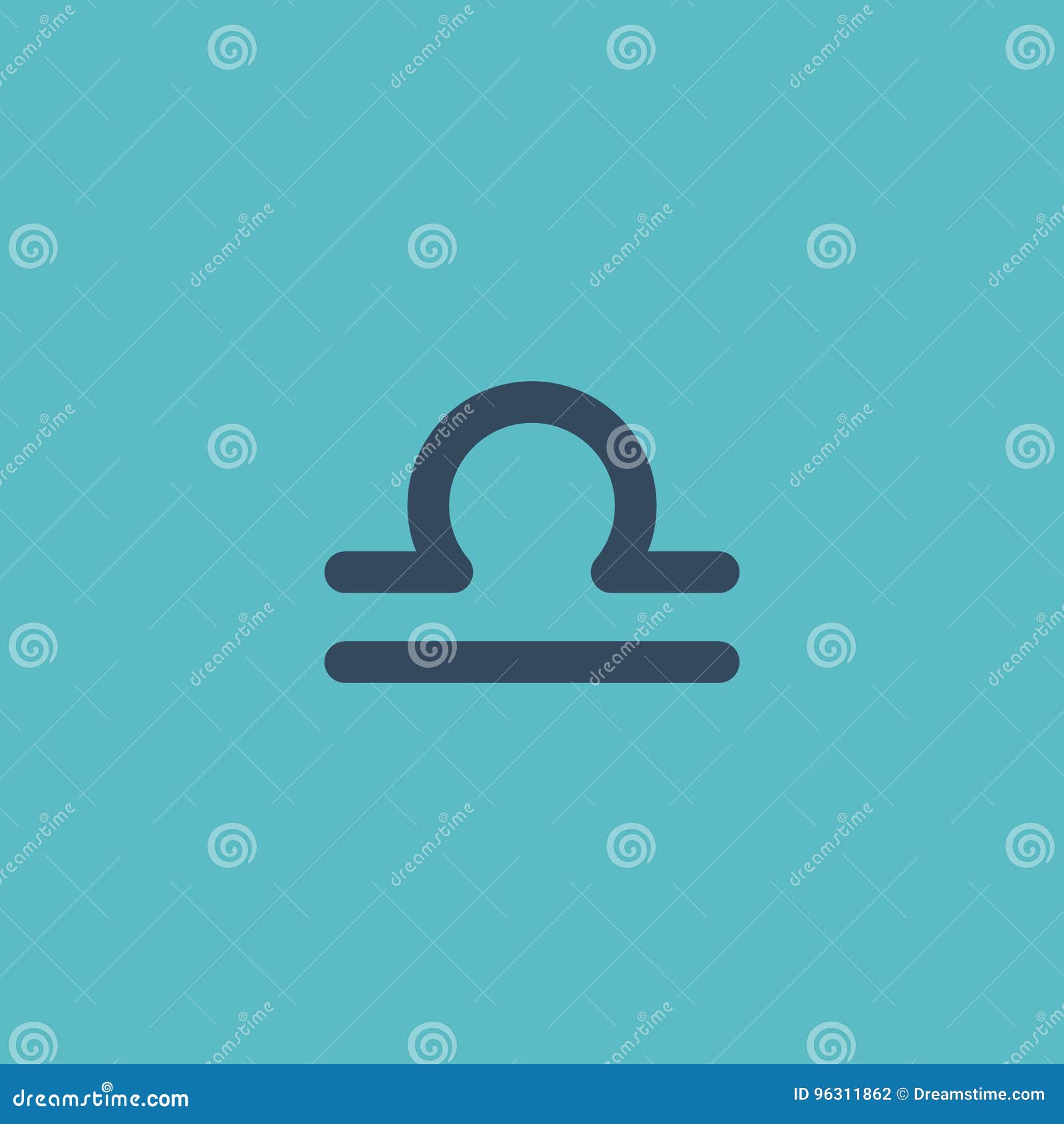 Flat Icon Libra Element. Vector Illustration of Flat Icon Scales ...