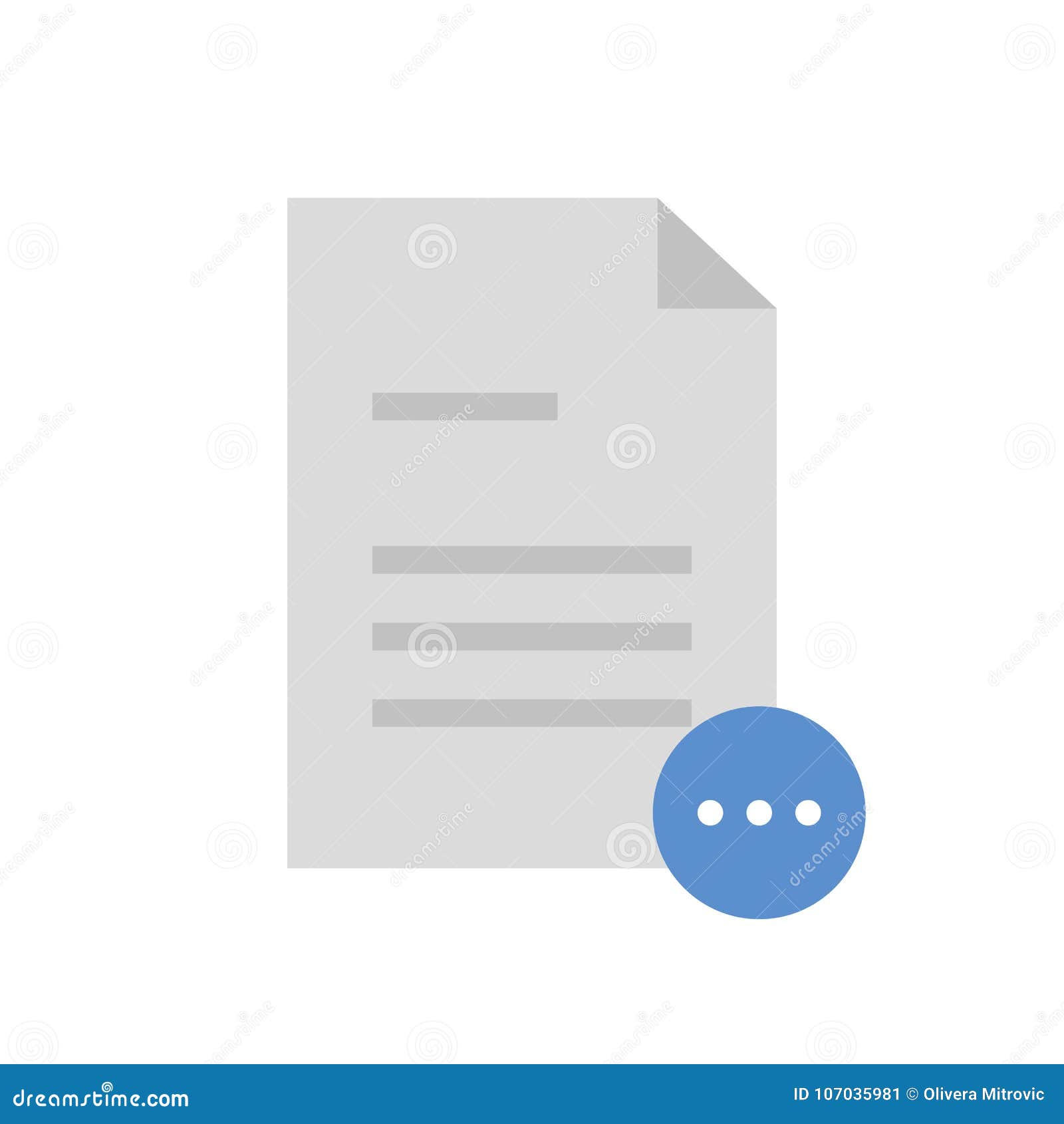 Flat icon loading document stock vector. Illustration of loading ...
