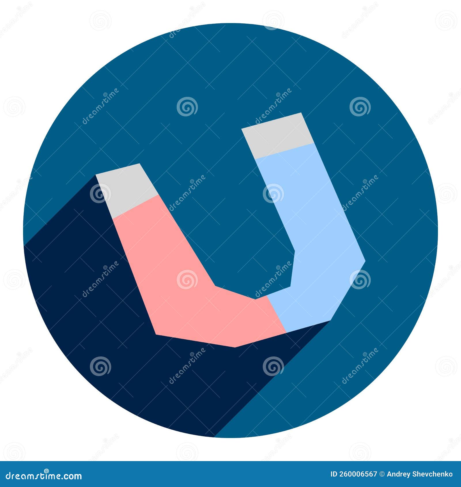 Flat Icon, Multipolar Magnet Cartoon Vector | CartoonDealer.com #260006567