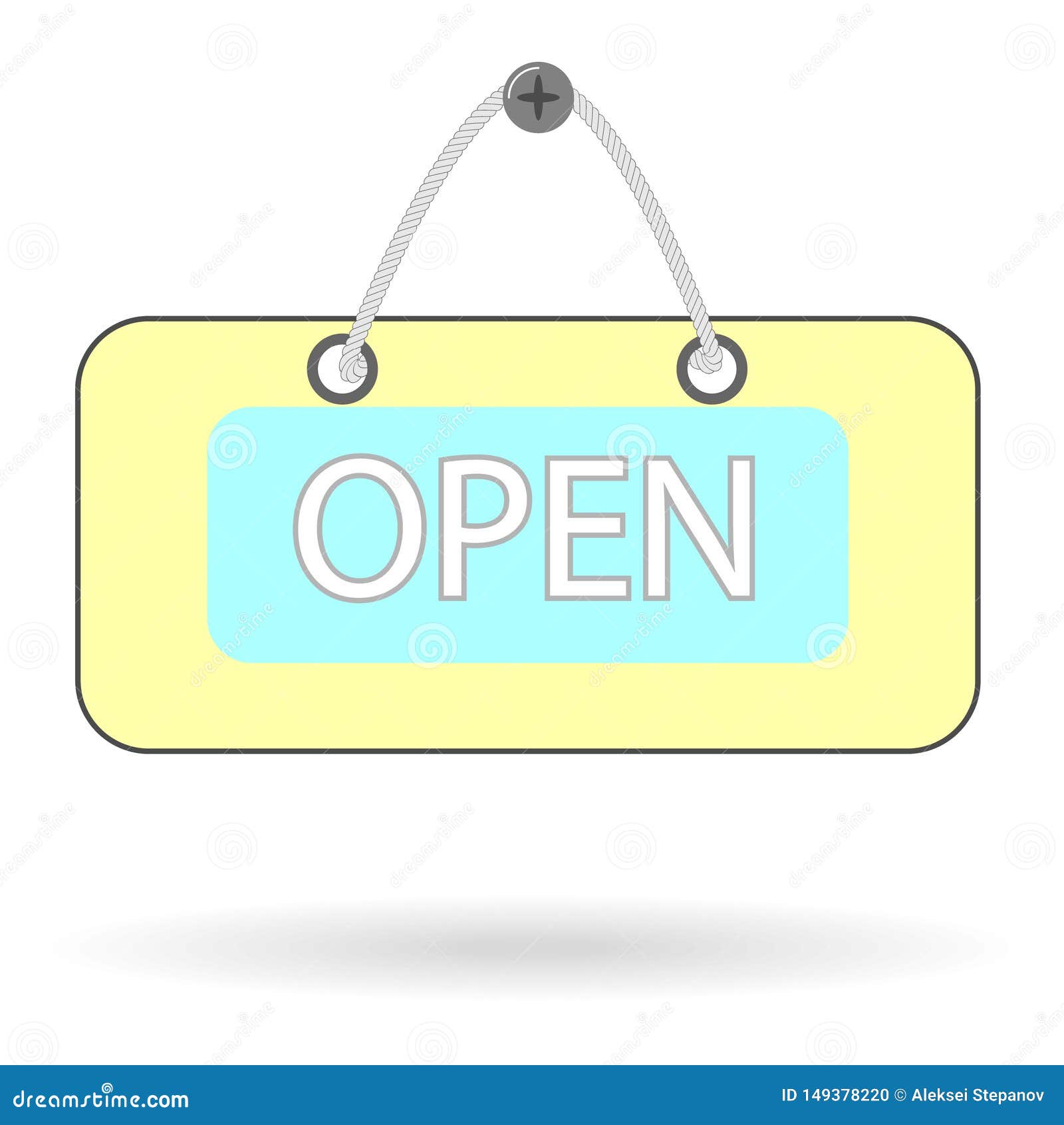 Two Plates With The Words `open` And `closed` On A Black Background ...