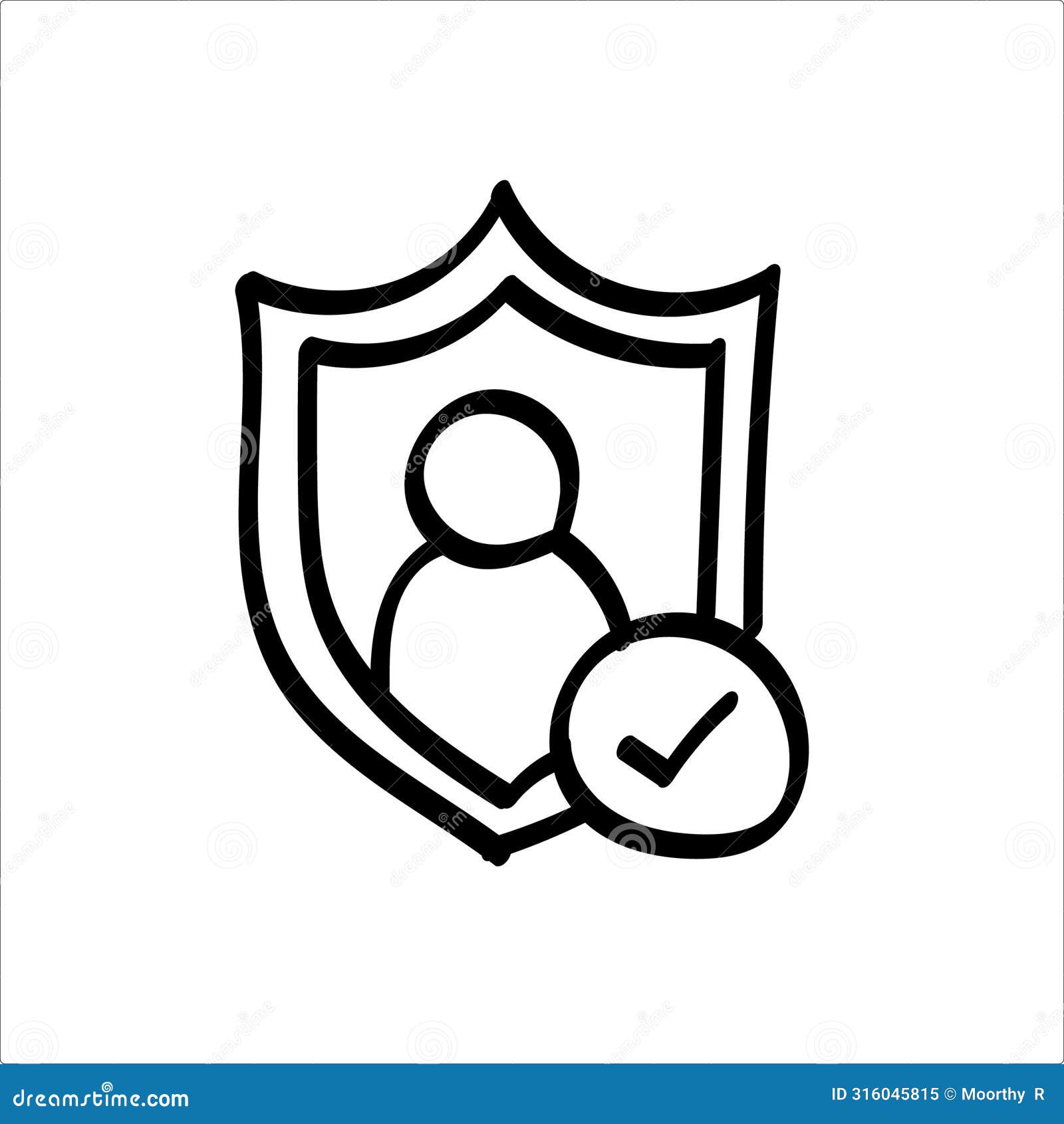 Flat Icon of Safe, Securite, Private, Privacy Vector Stock Vector ...