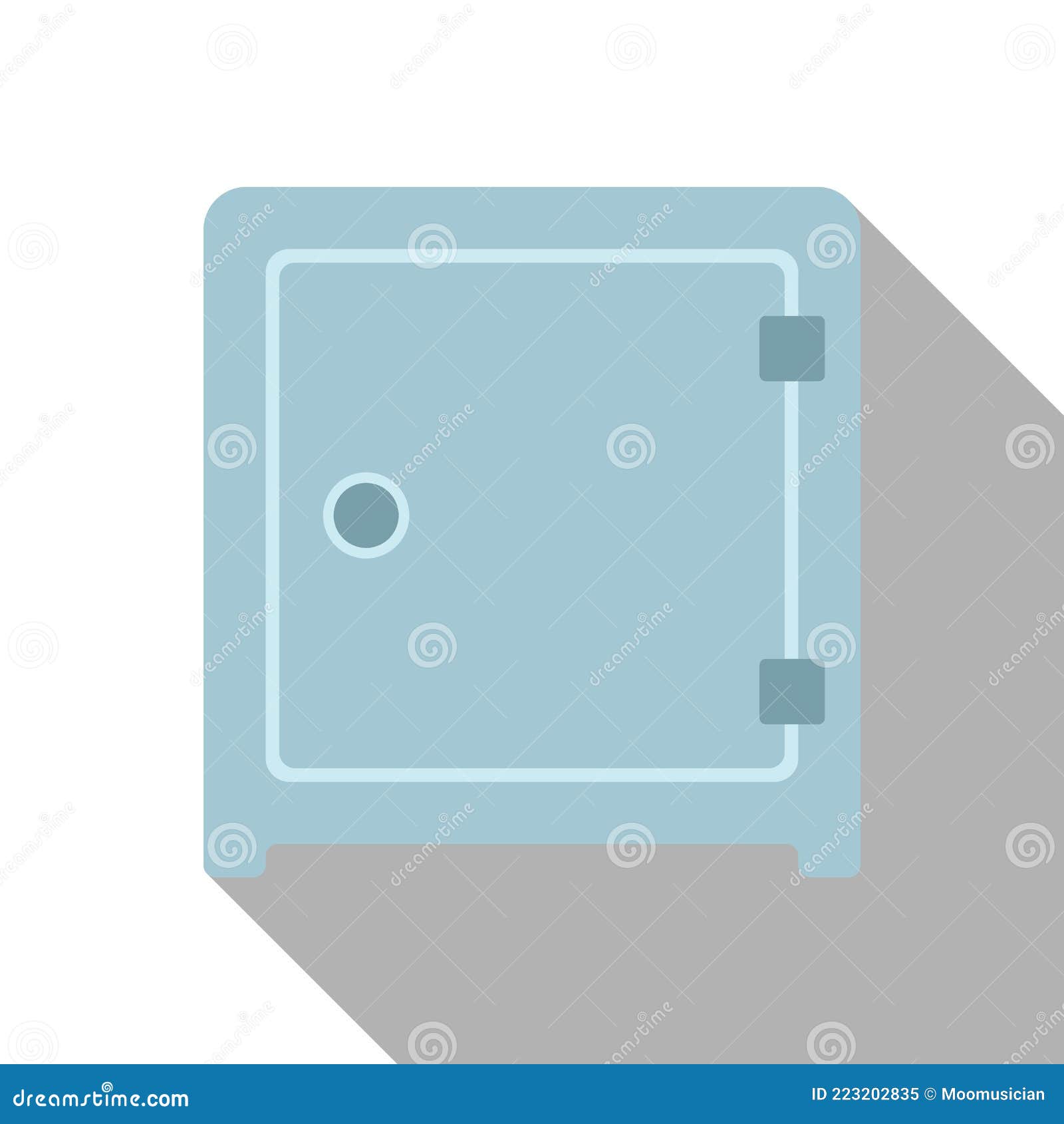 Flat icon of safe. stock vector. Illustration of dollar - 223202835
