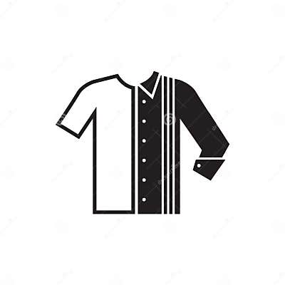 Flat Icon School Outfit Uniform Logo Vector Design Graphics Stock ...