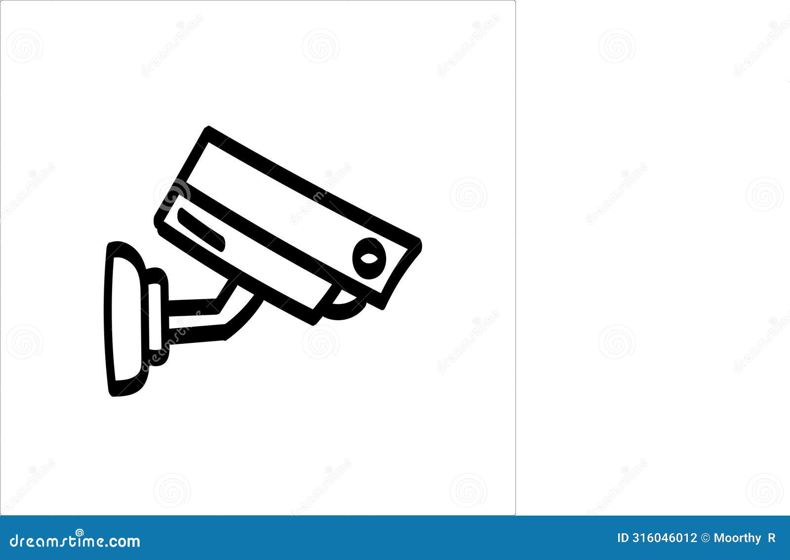 Flat Icon of Security Camera Vector Stock Vector - Illustration of ...