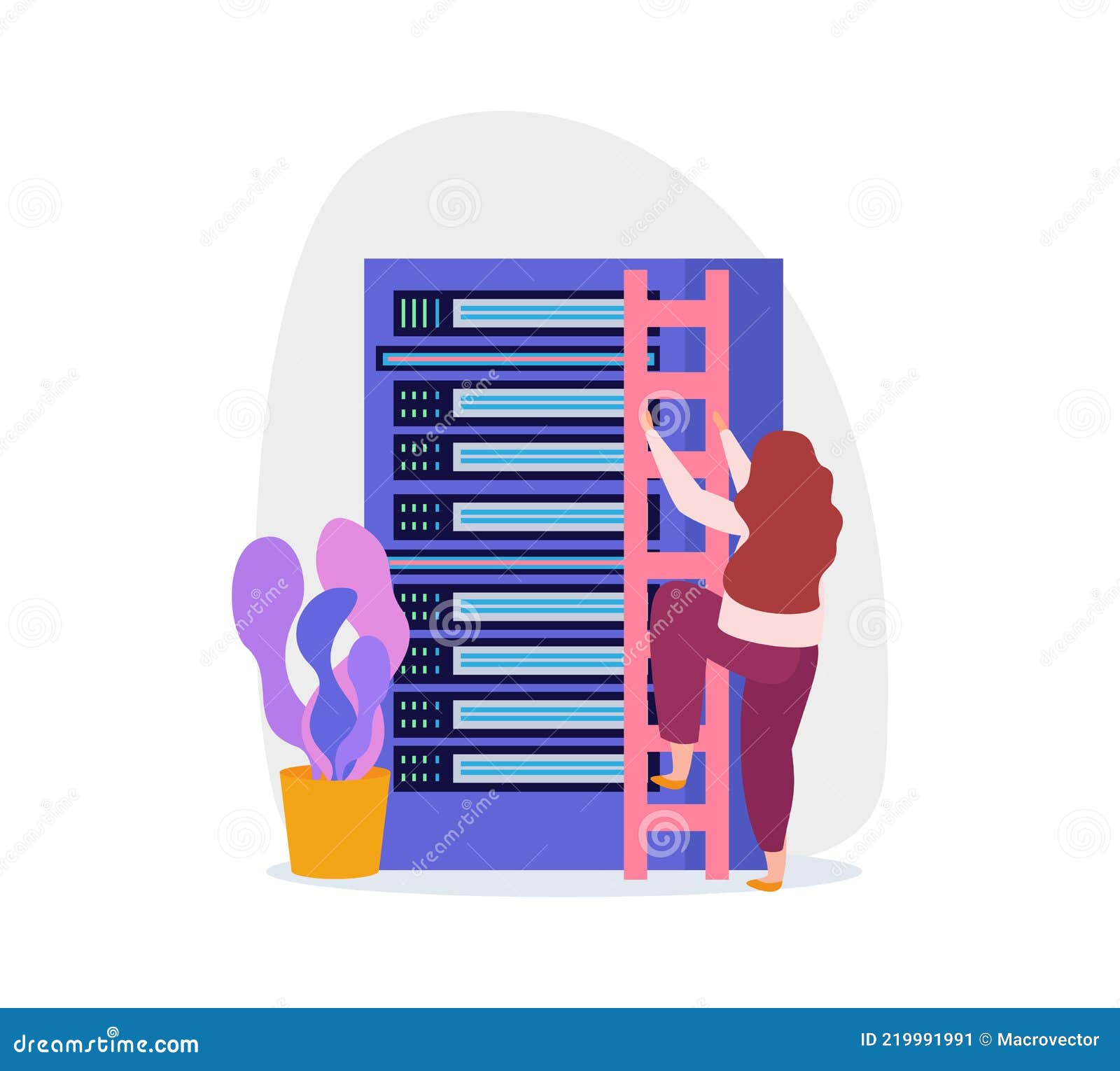Server Rack Icon stock vector. Illustration of support - 219991991