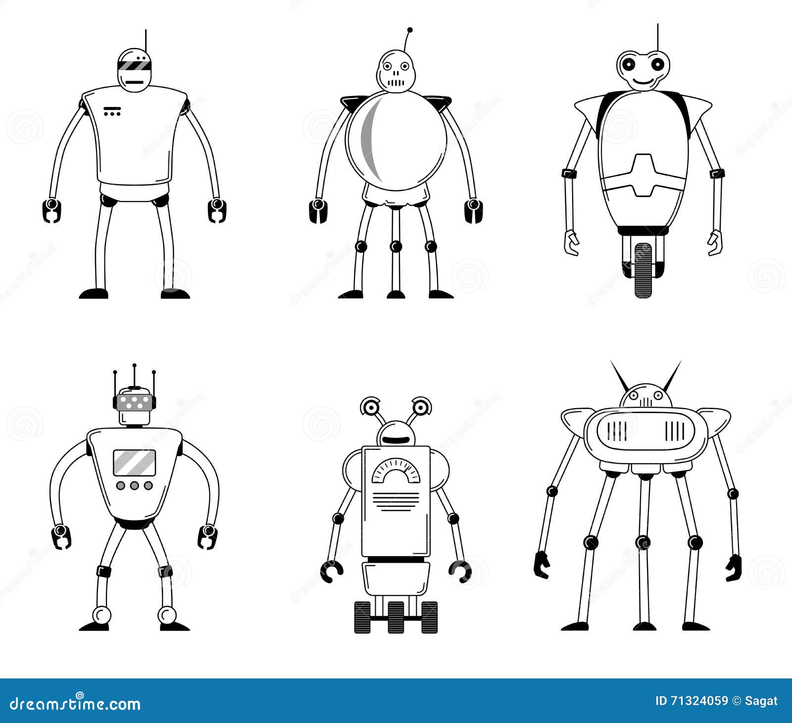 Flat Icon Set of Modern Modern Robots. Future Mechanical Robots. Stock ... Flat Icon Set of Modern Modern Robots. Future Mechanical Robots. Stock ...