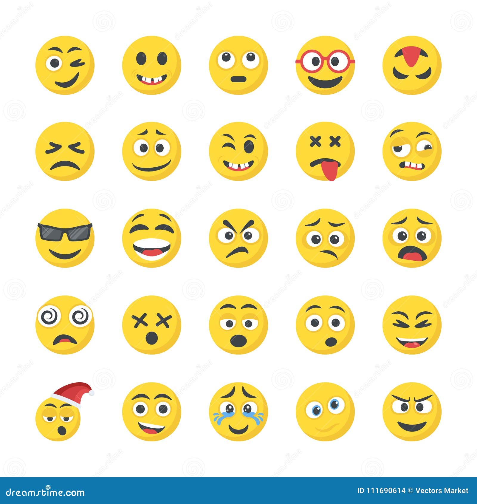 Smiley Flat Icons Set stock illustration. Illustration of emoji - 111690614 Smiley Flat Icons Set stock illustration. Illustration of emoji - 111690614