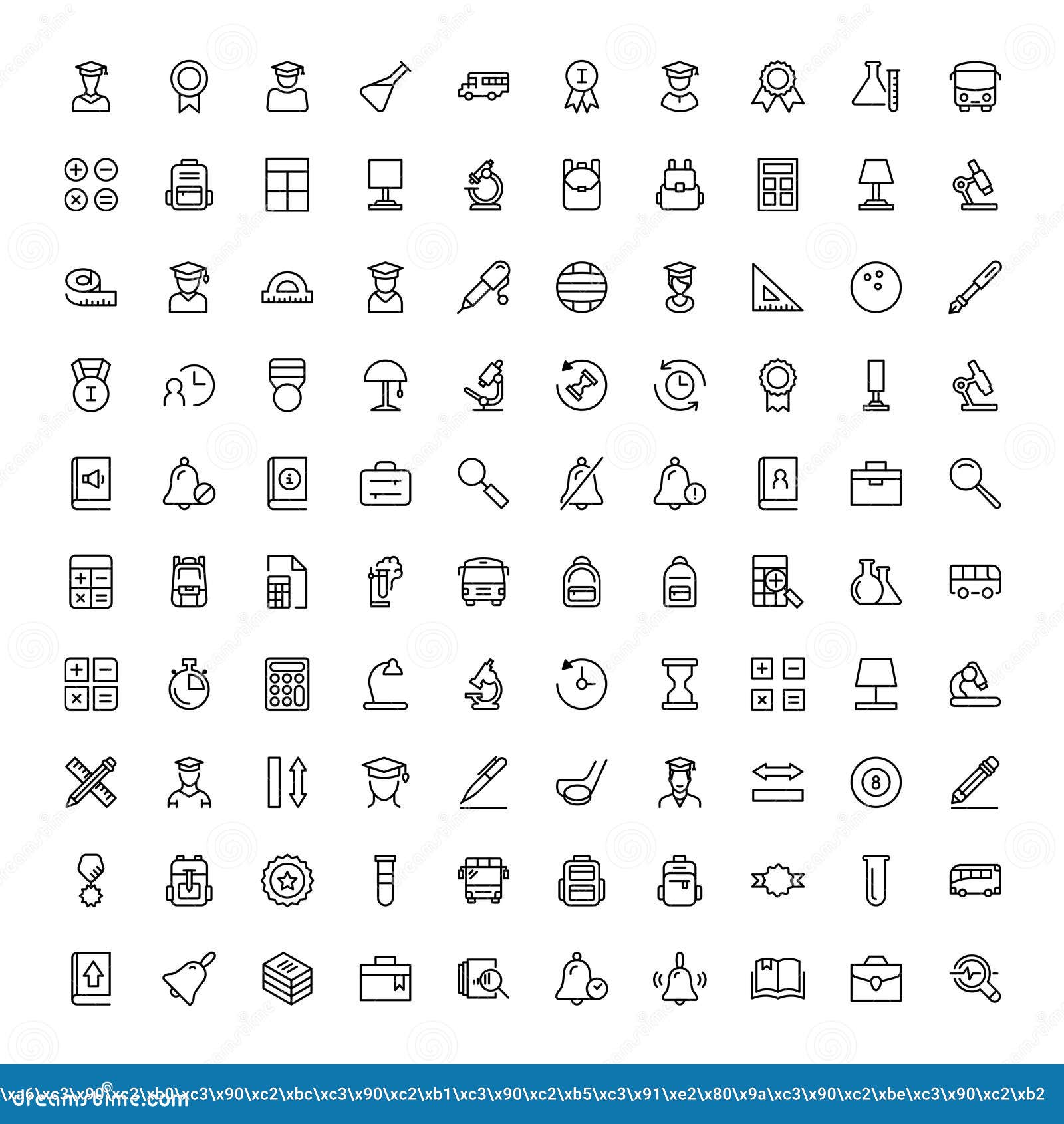 Flat icon set stock vector. Illustration of graphic - 111365567