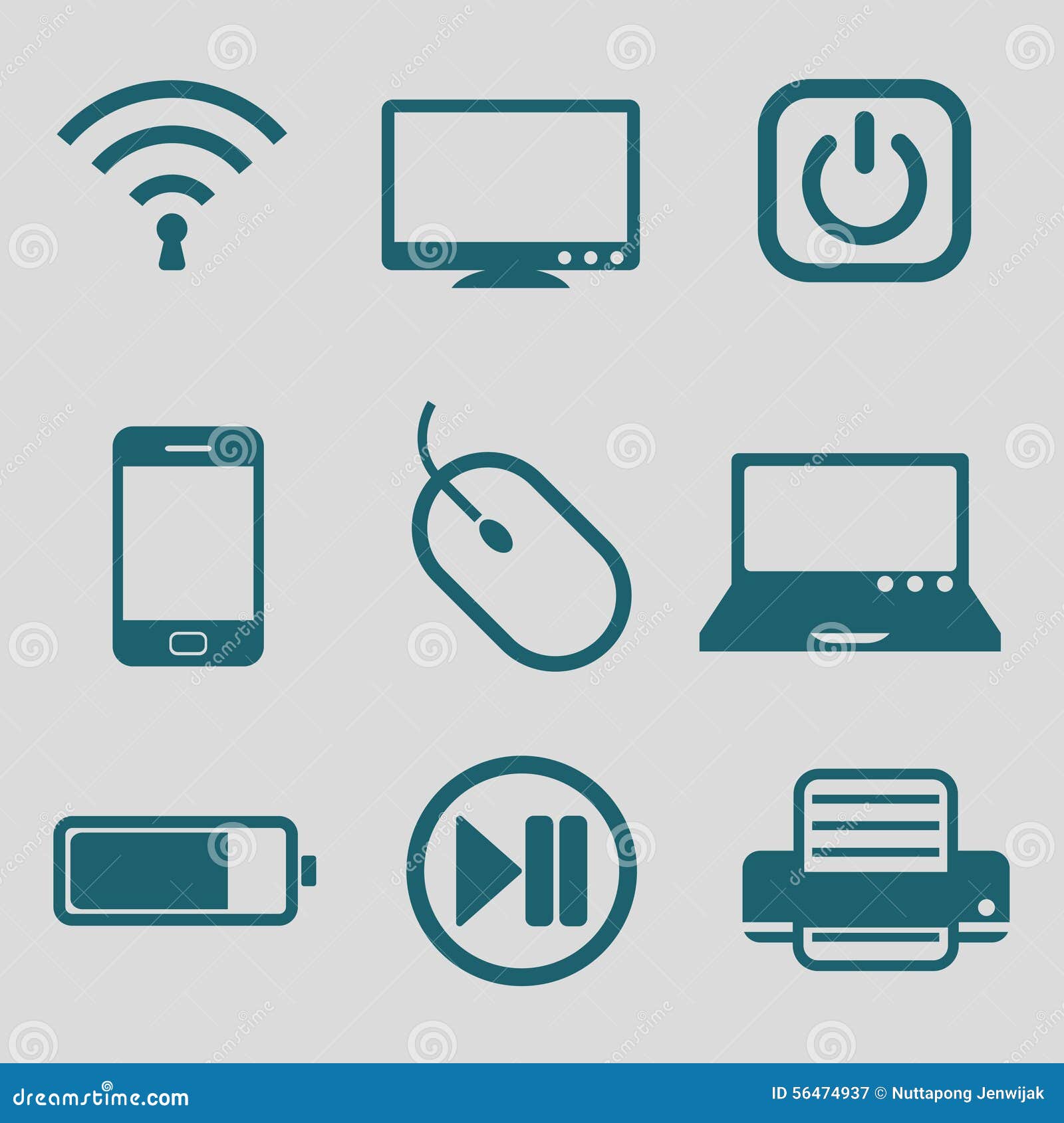 Flat Icon for Technology Tool Stock Illustration - Illustration of ...