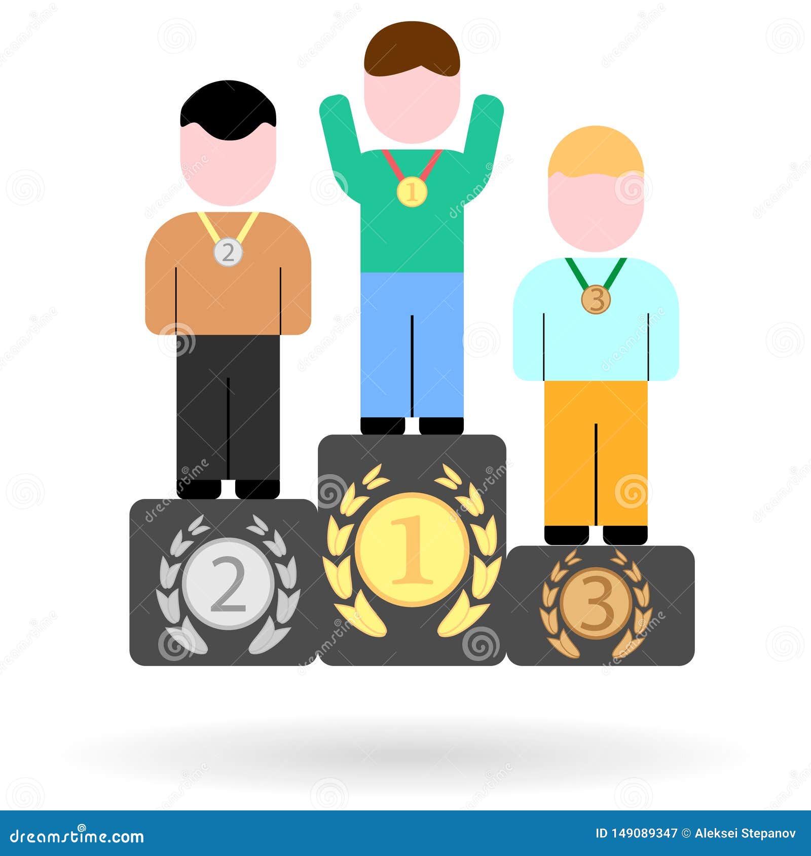 Three Winners Of Race In Stylish Cars Royalty-Free Stock Photography ...