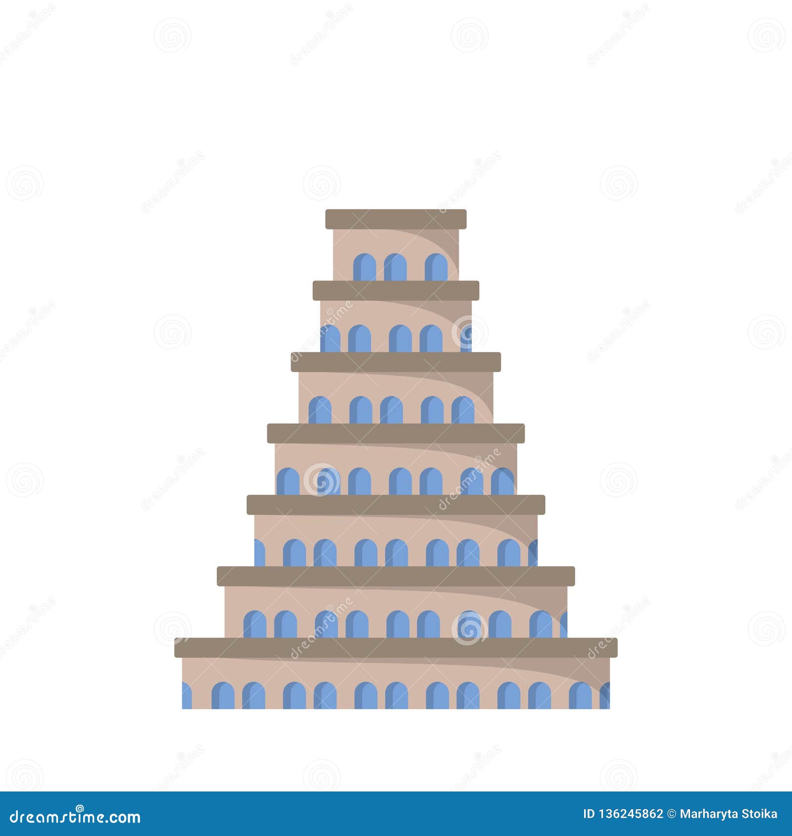 Tower Of Babel. Vector Drawing | CartoonDealer.com #117203123