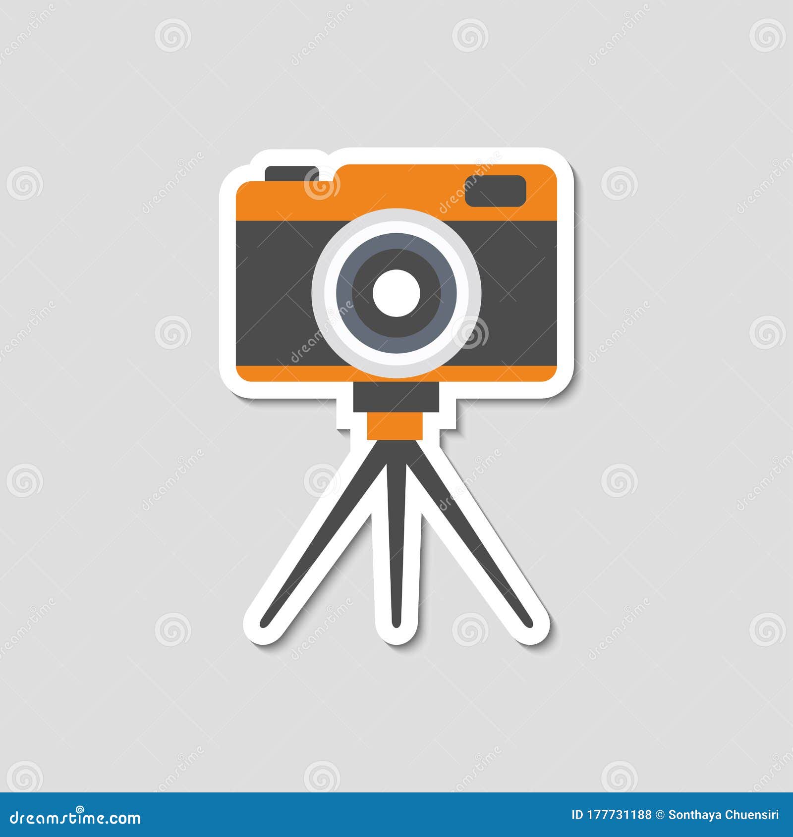 Flat Icons for Camera,sticker,vector Illustrations Stock Vector ...