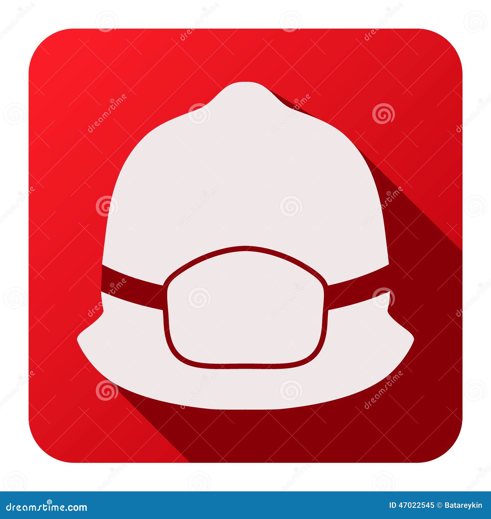 Flat Icons of Fireman Helmet Vector Illustration Stock Vector ...