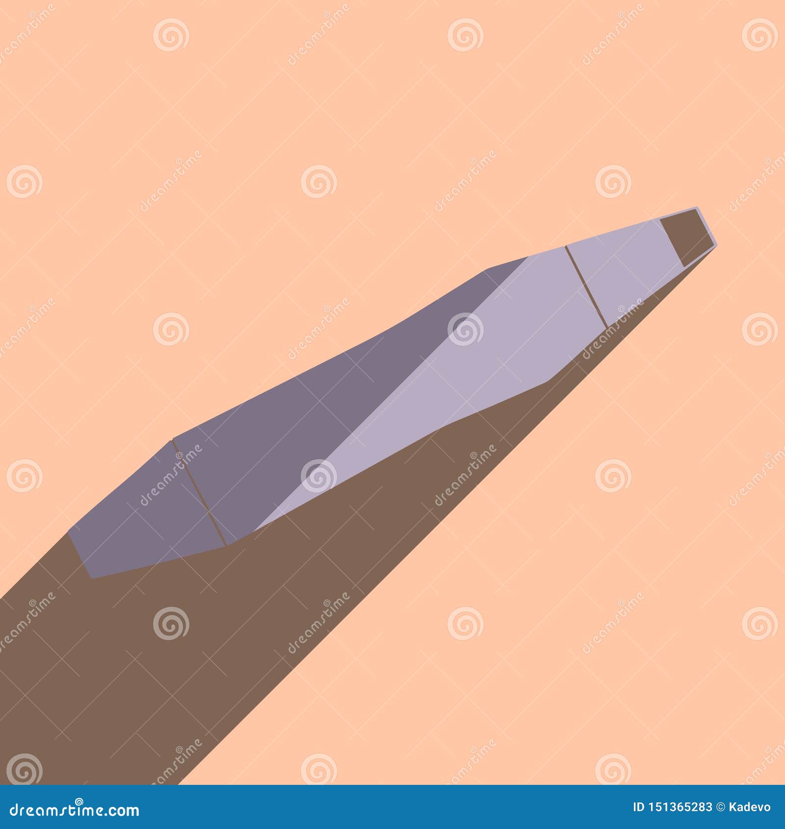 Flat Icons with Shadow of Chisel Stock Vector - Illustration of ...