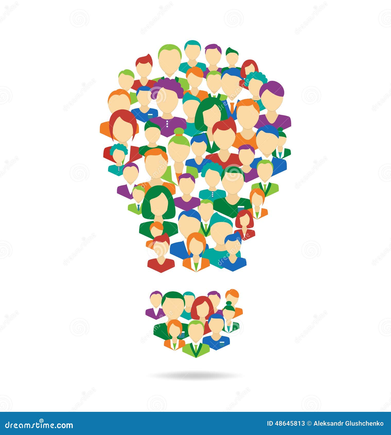 Crowdsourcing Symbol With Globe And Cursor, 3d Royalty-Free Stock Image ...