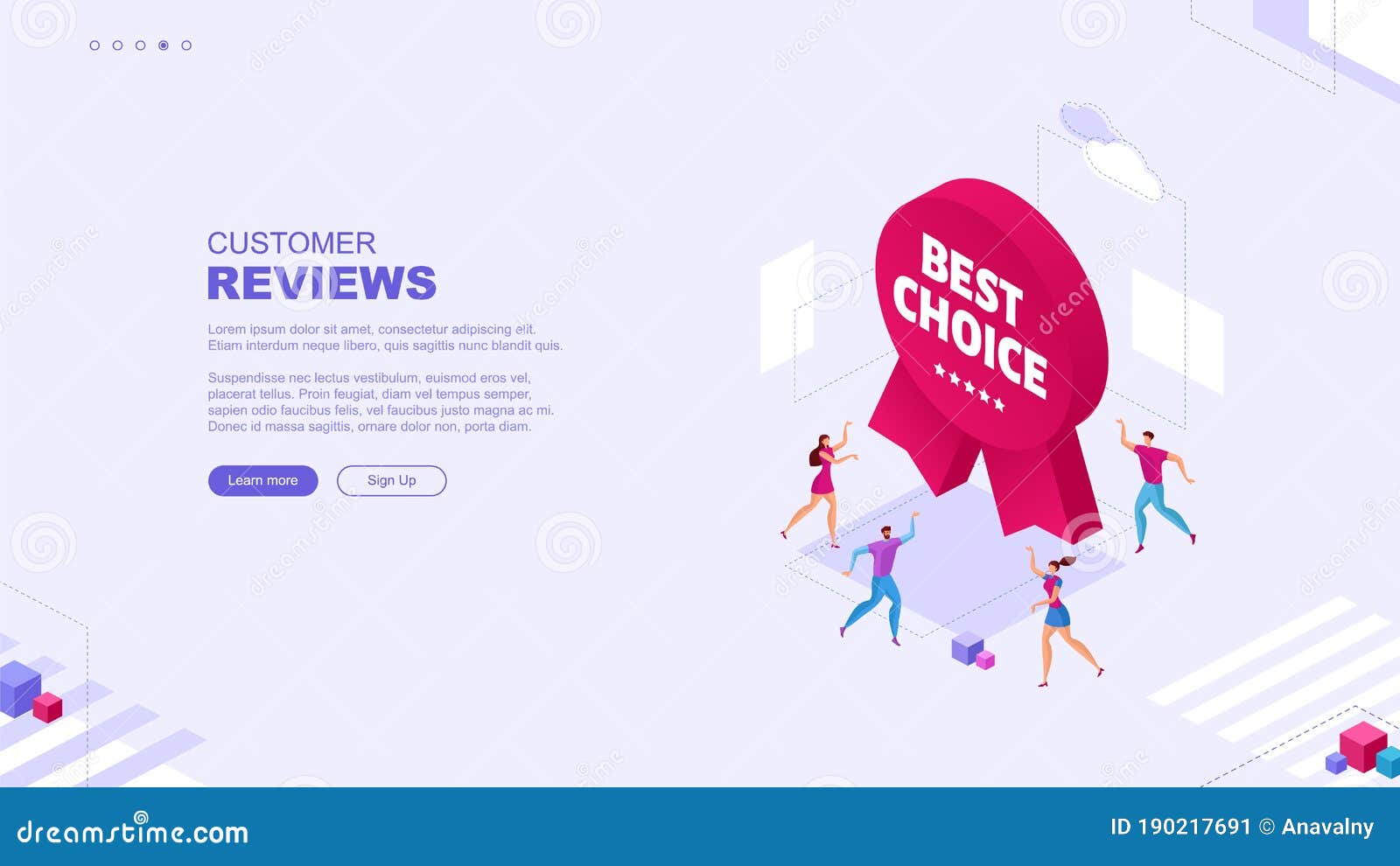 Customer Reviews Rating Page Concept. Online Shopping. Feedback ...
