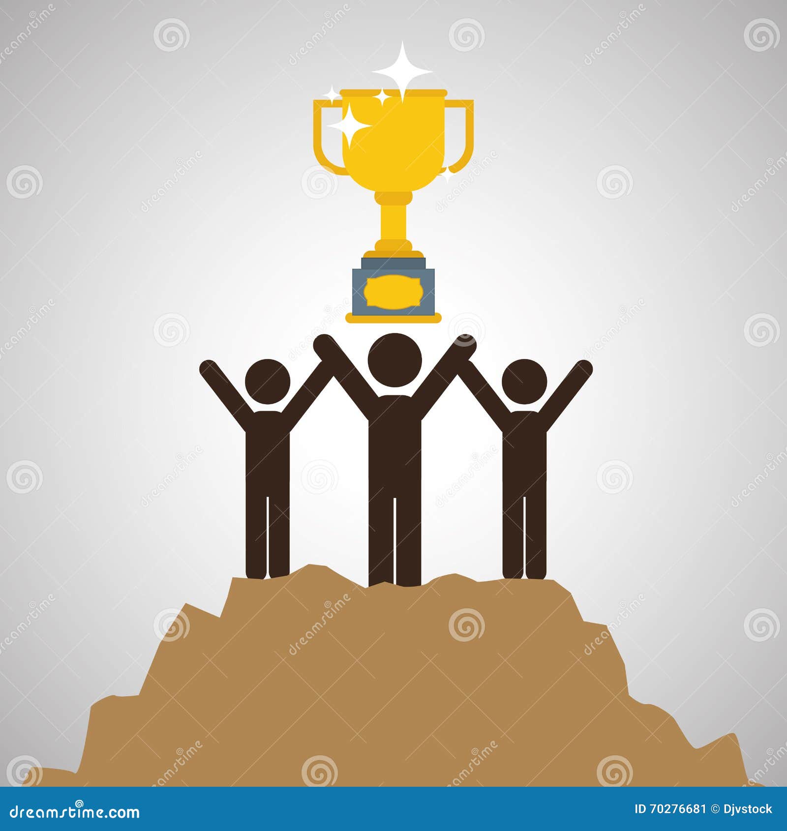 Flat Illustration about Achievement Design Stock Vector - Illustration ...